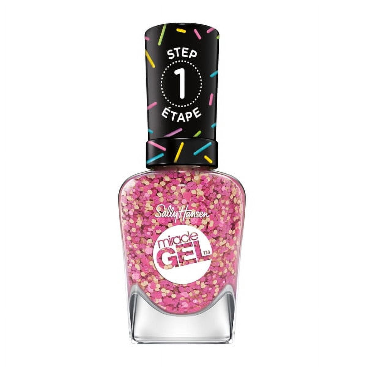 Sally Hansen Miracle Gel Nail Polish, 167 Sprinkled Out 0.50 fl oz ...
