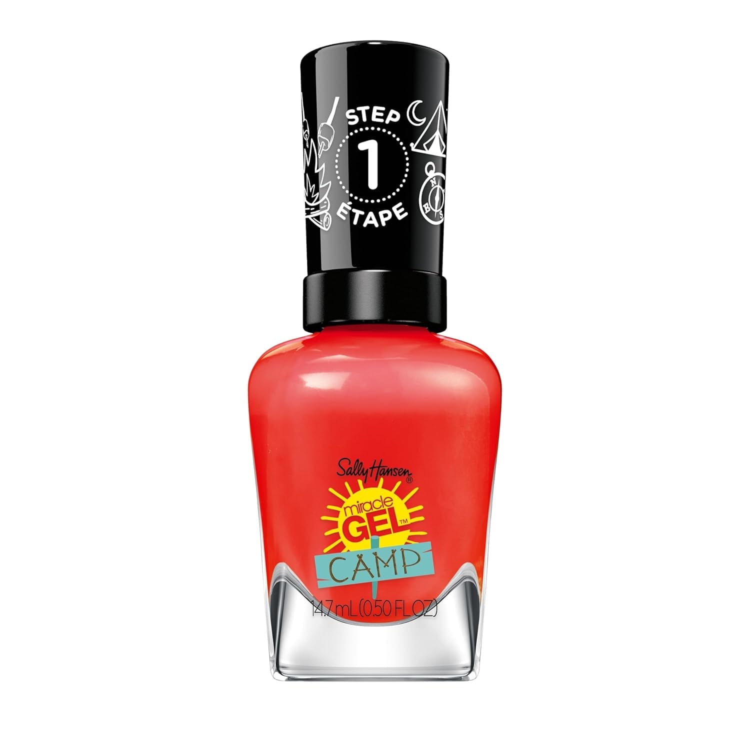Sally Hansen Miracle Gel™, Summer Camp Campfire Song, Long Lasting, Gel-Like Formula, No UV Lamp ...