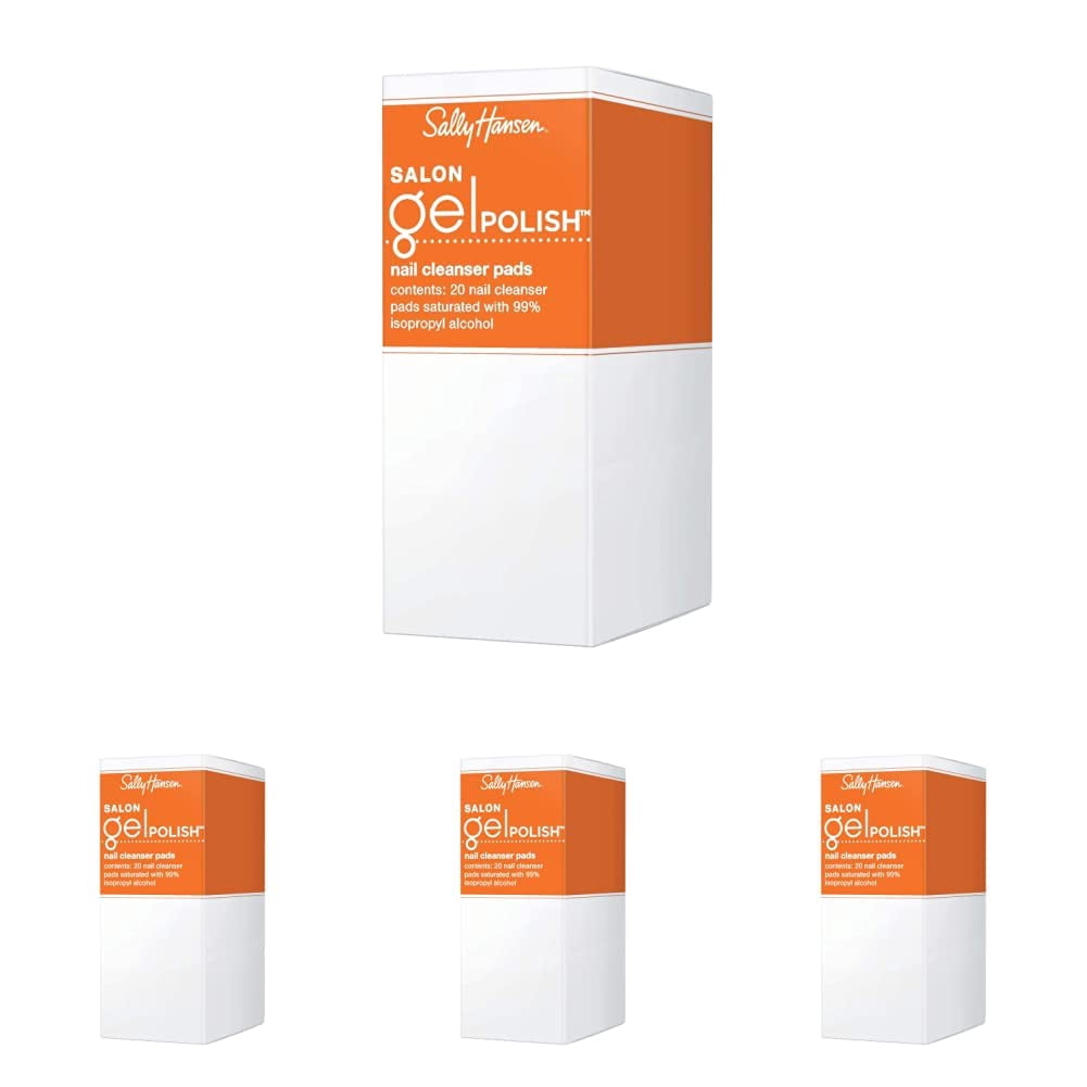 Sally Hansen Pro-Gel Cleanser Pads - Ultimate Nail Care with 80 Total ...