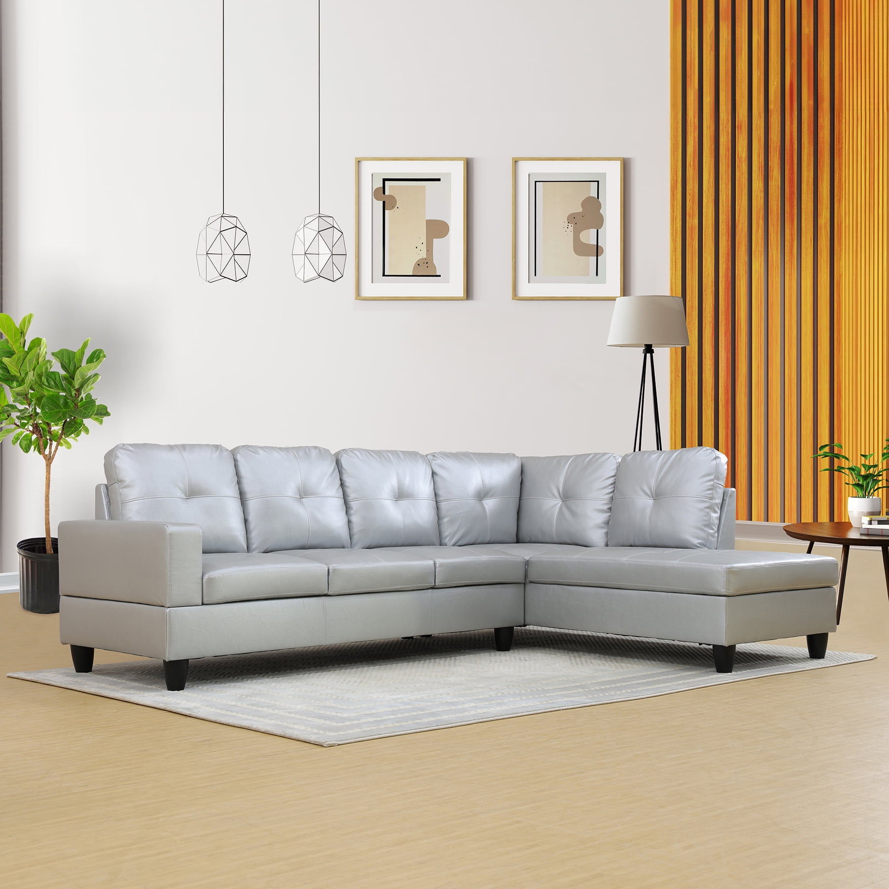Sally Right Hand Sectional Sofa Set - Walmart.com