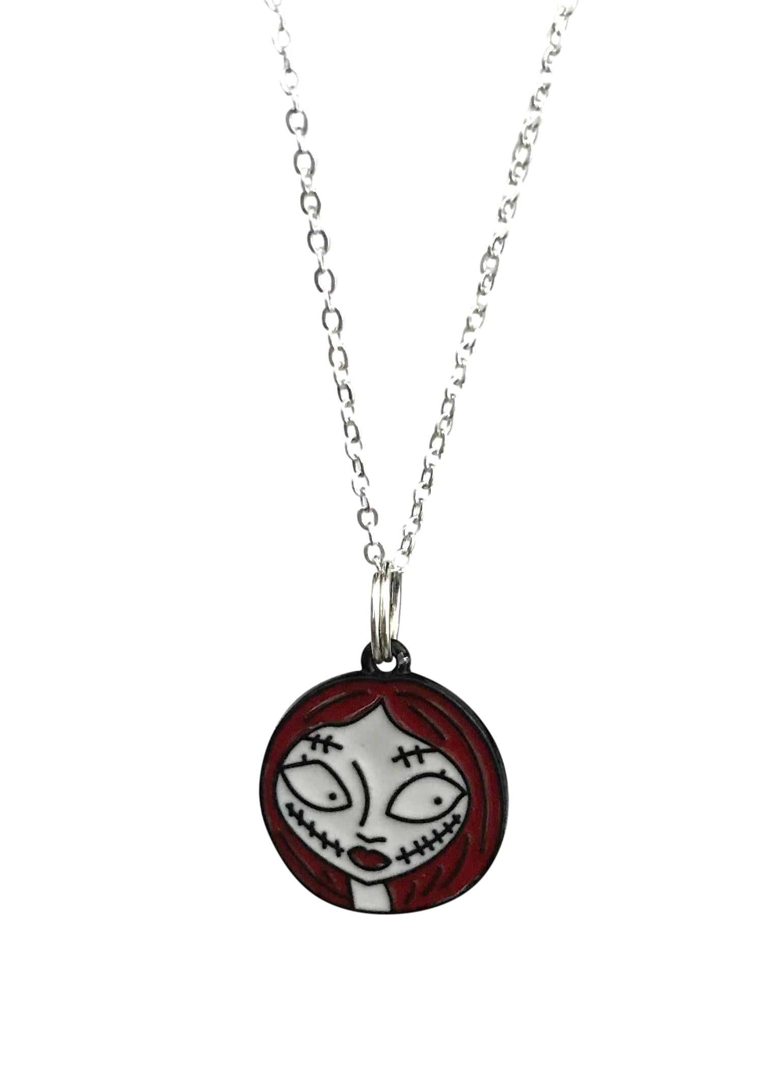 Sally Skellington Cartoon Necklace Nightmare Before Christmas Round ...