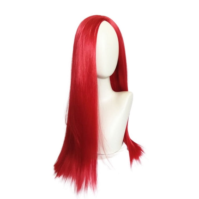 Sally Wig for Girls Women Long Straight Red Hair Wig Halloween Costume ...