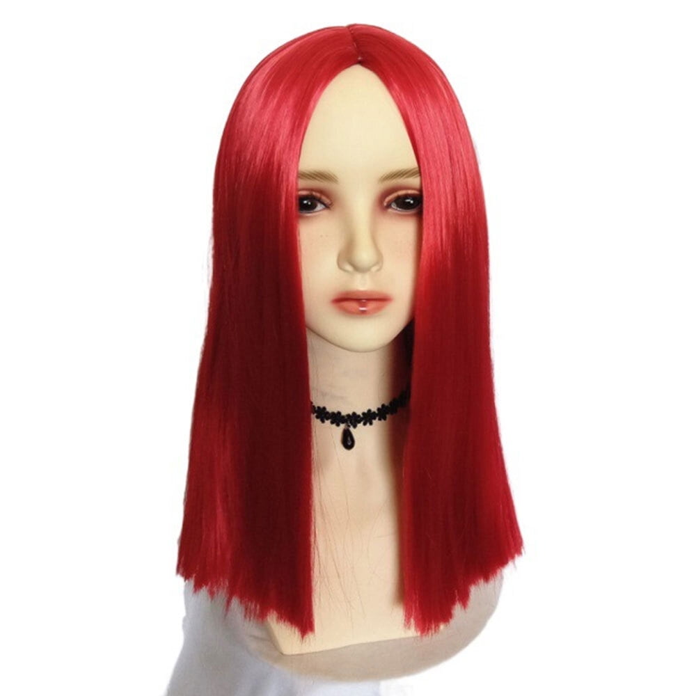 Sally Wig for Girls Women Long Straight Red Hair Wig Halloween Costume ...