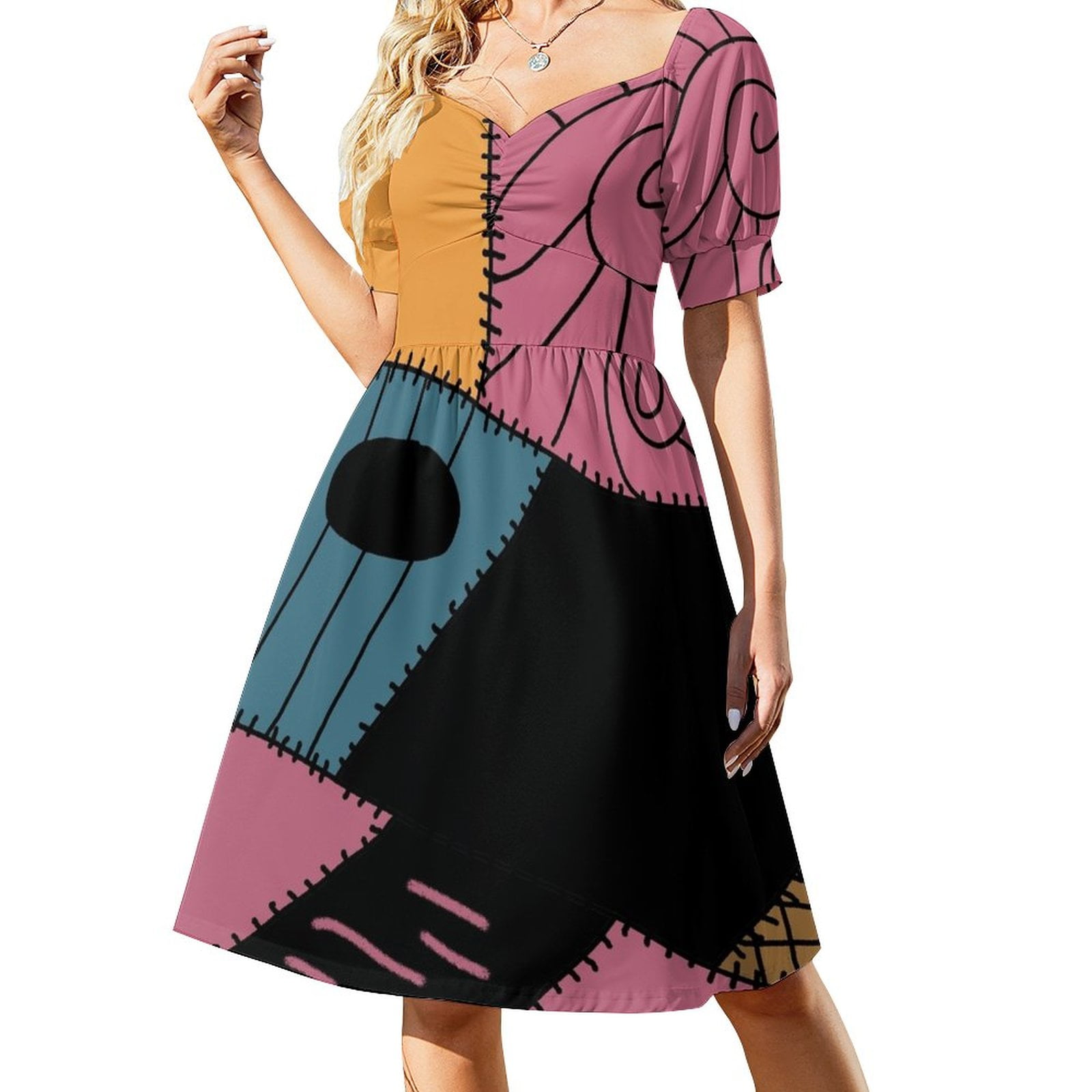 Sally inspired pattern Dress women's luxury party dress Party dresses ...