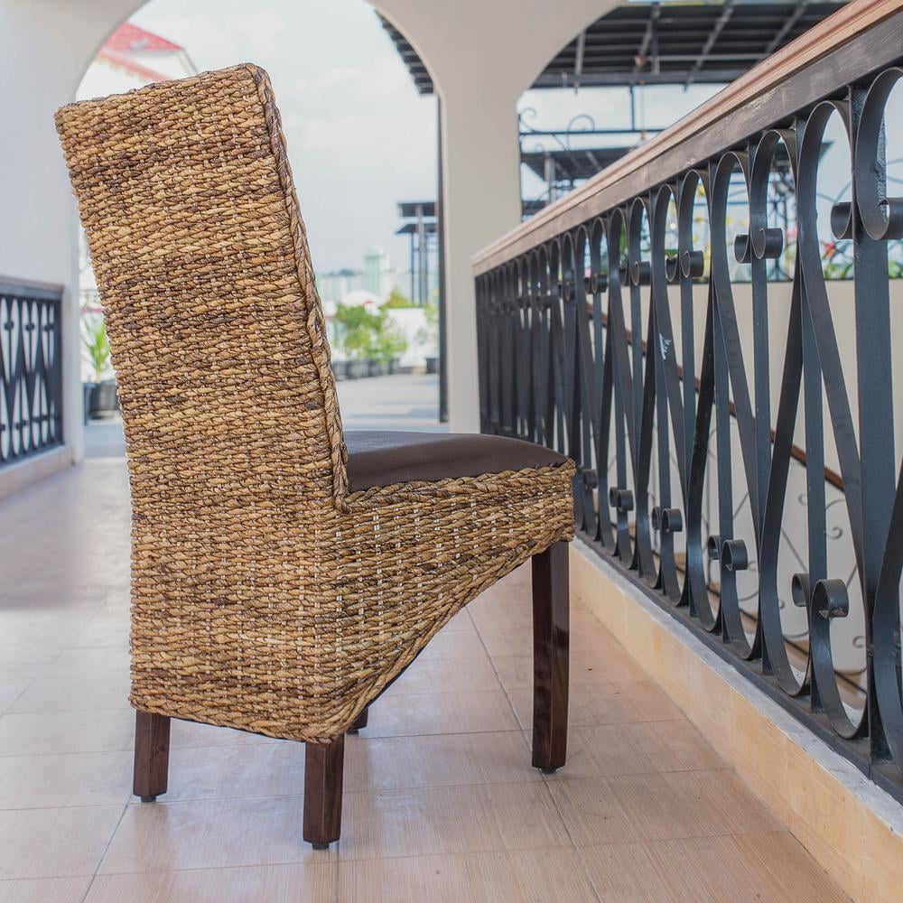 Salma Abaca Dining Chair (Set of Two) - Walmart.com