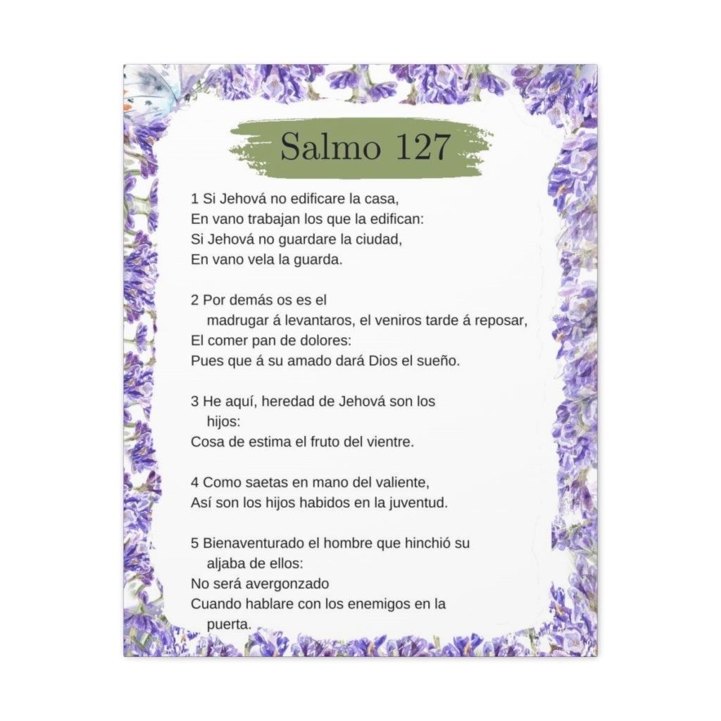 Salmo 127 Impresion De Arte Crist en la Pared Lista Para Colgar in Spanish Ready to Hang Bible ...