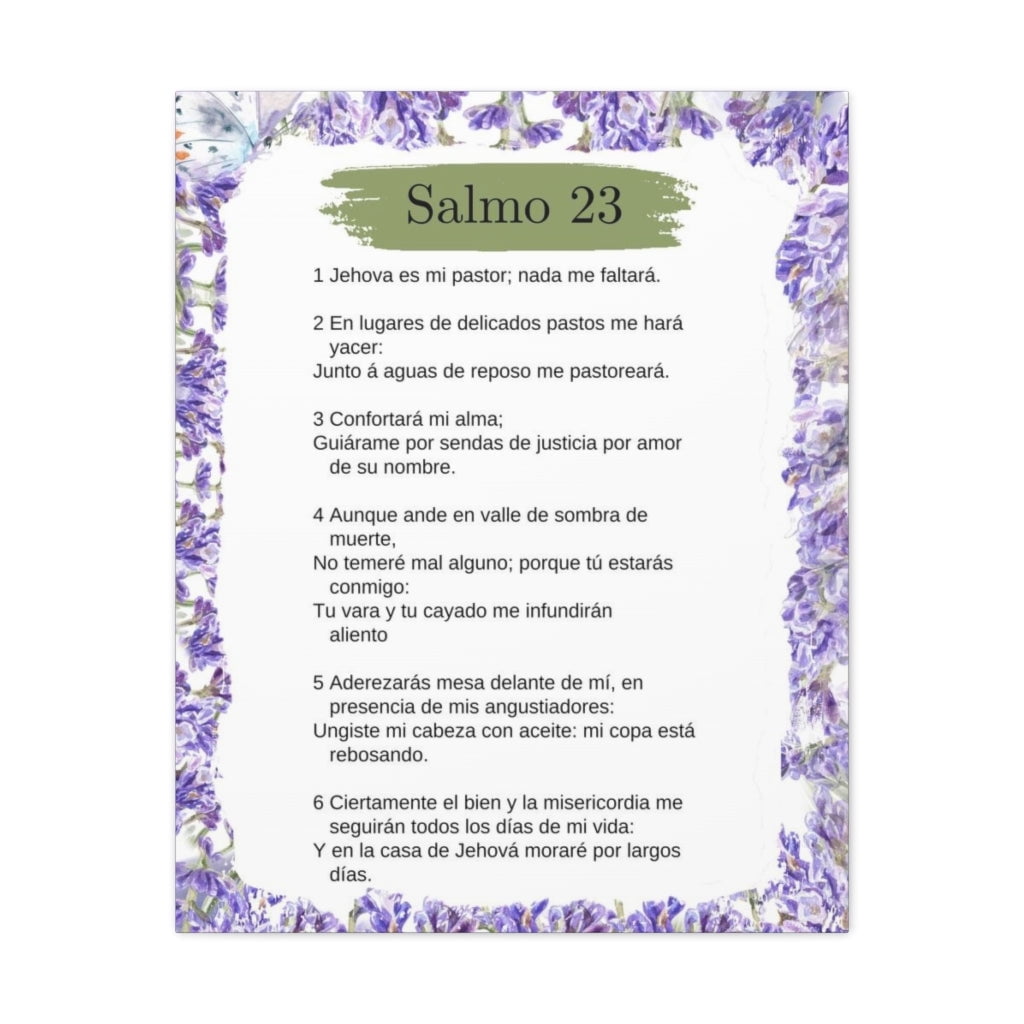 Salmo 23 Impresion De Arte Crist en la Pared Lista Para Colgar in Spanish Ready to Hang Bible ...