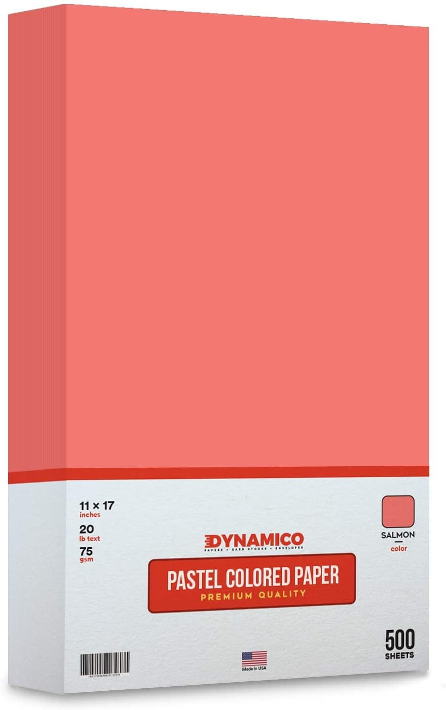 Salmon 11 x 17" Pastel Light Color Regular Paper, Big Size Colored ...
