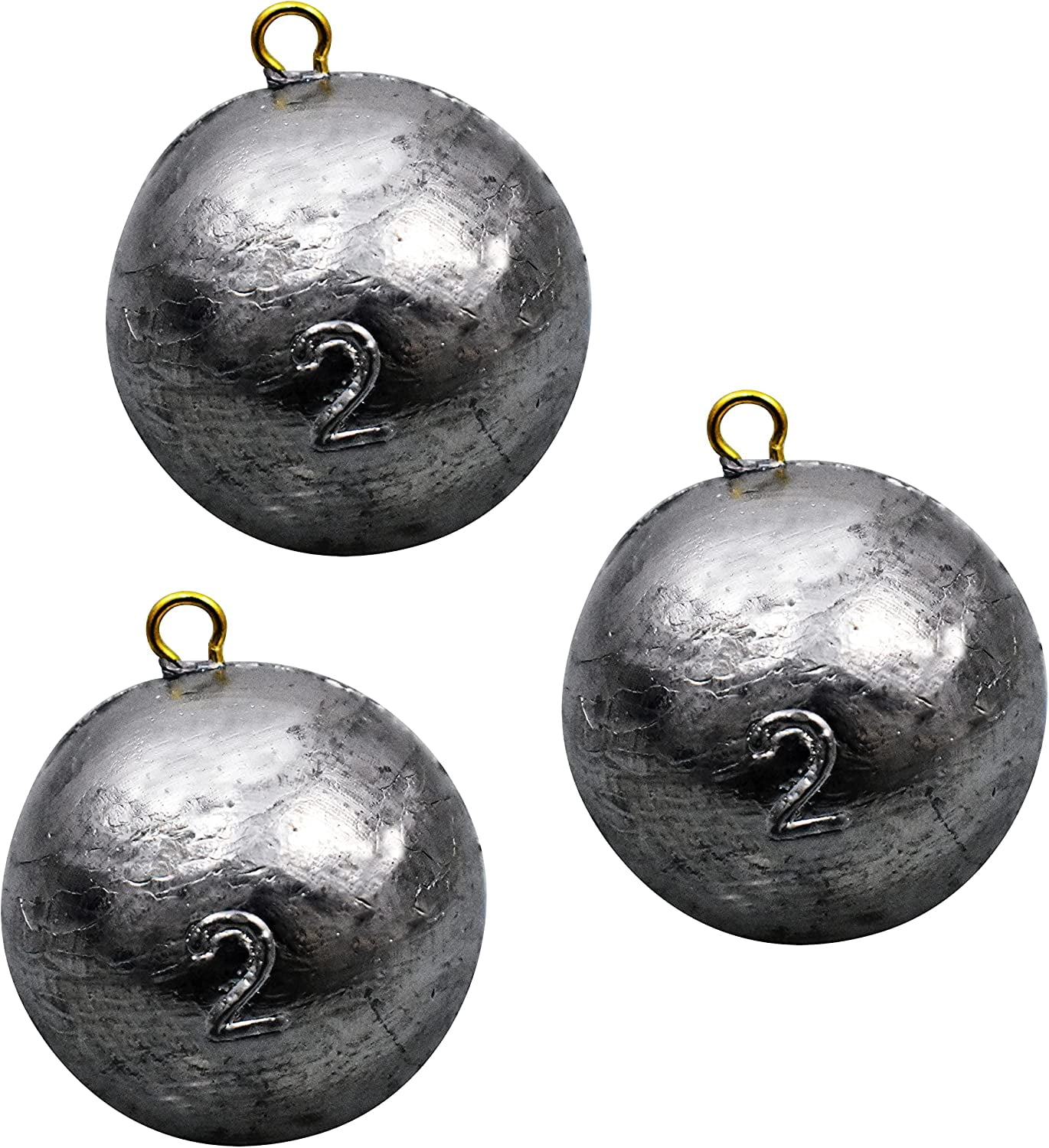 Salmon Cannonball Weight Lead Downrigger Sinker 3 Pack Vinyl Coated ...