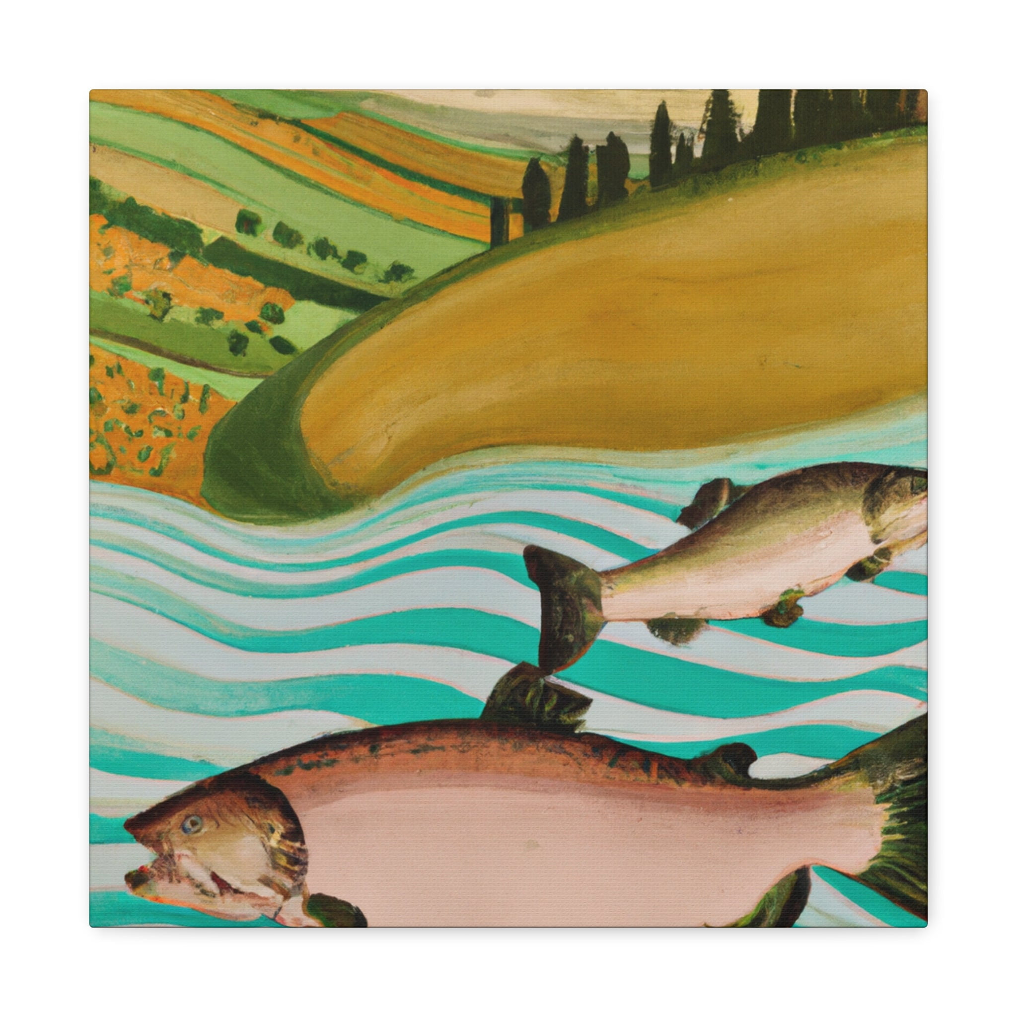 Salmon of Regal Splendor - Canvas - Walmart.com