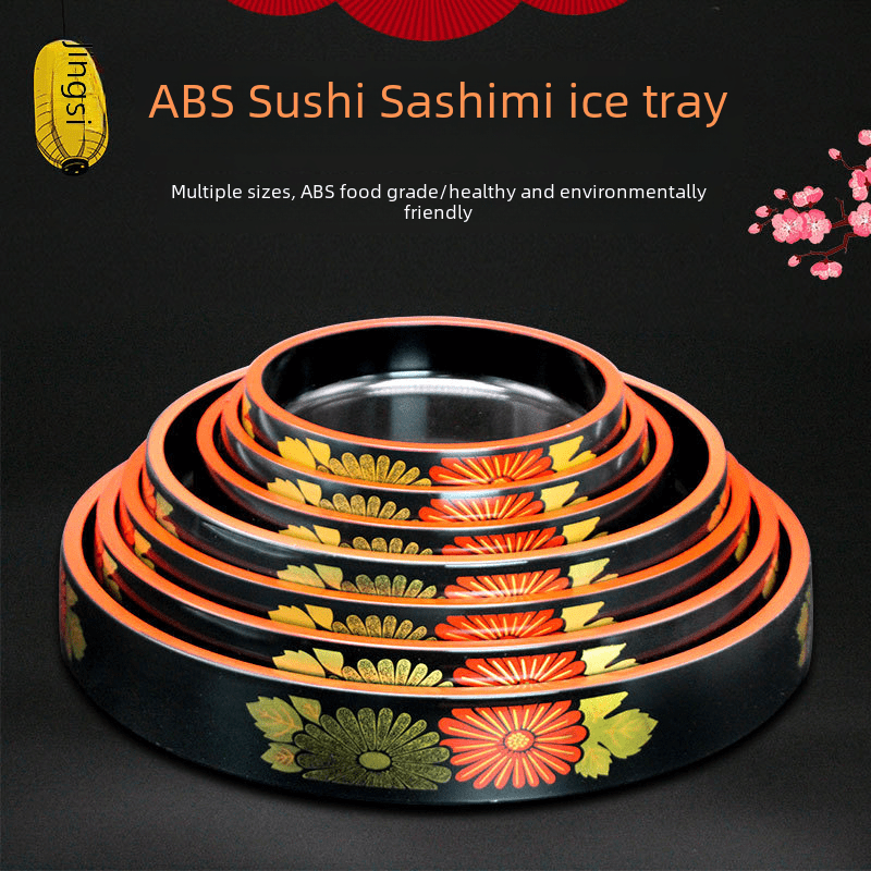 Salmon sashimi plate Sunflower sushi bucket sushi platter Ice plate ...