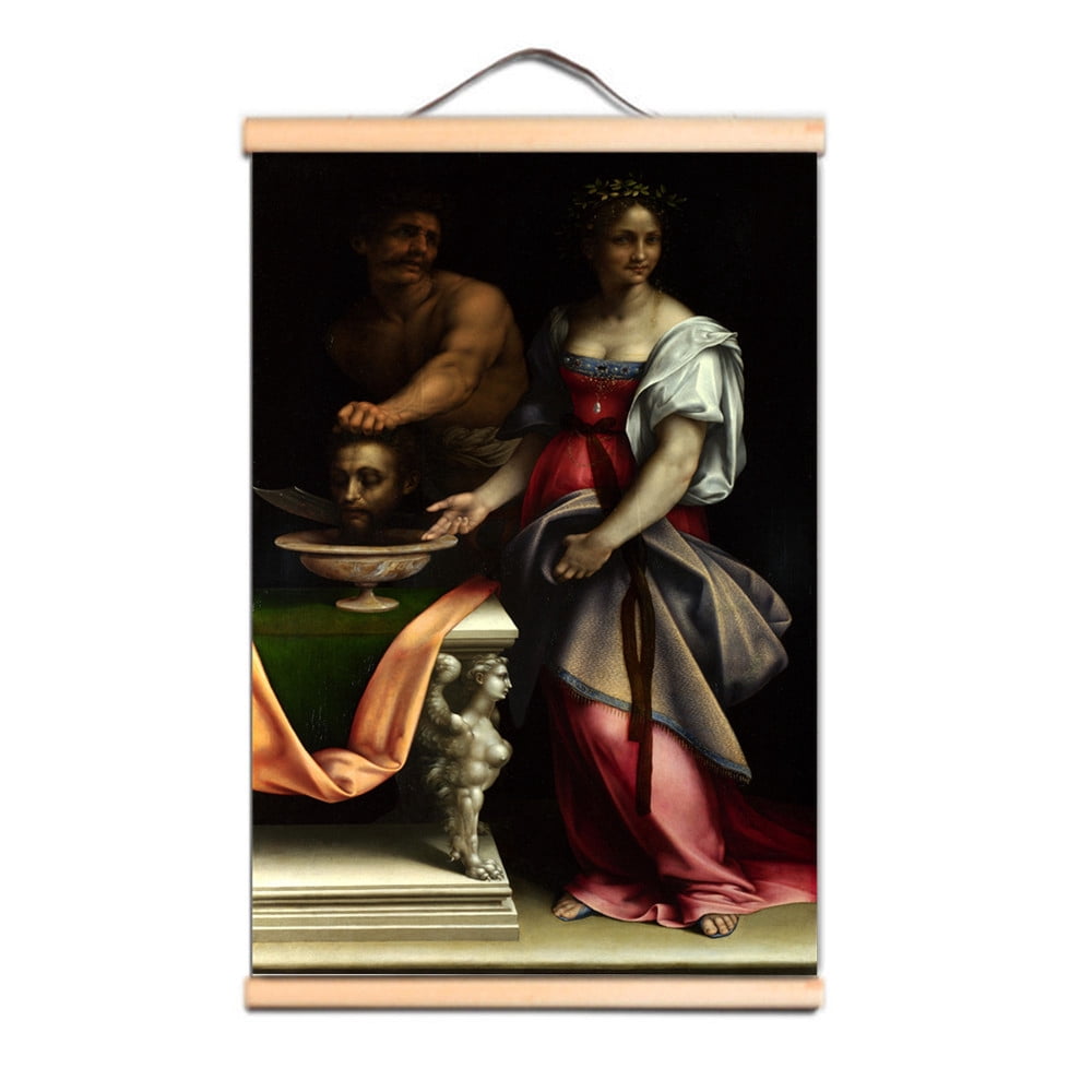 Salome Famous Vintage Oil Painting - Leonardo da Vinci Antique Hanging ...