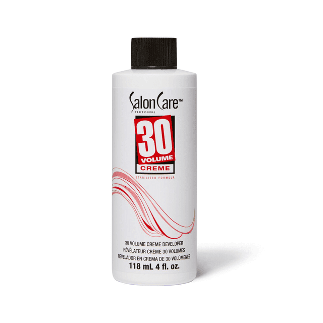 Salon Care 30 Volume Creme Developer 4 Oz Hair Lightener for Blonde Dye ...