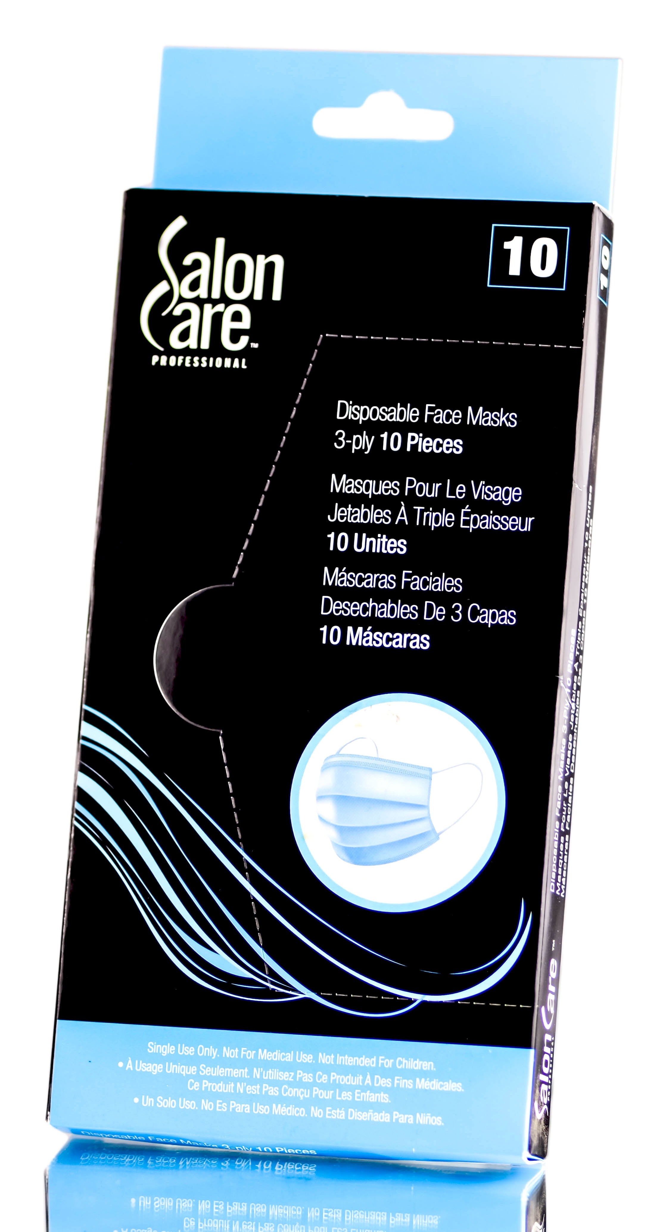 Salon Care Disposable Face Masks - 10 Pc - Walmart.com