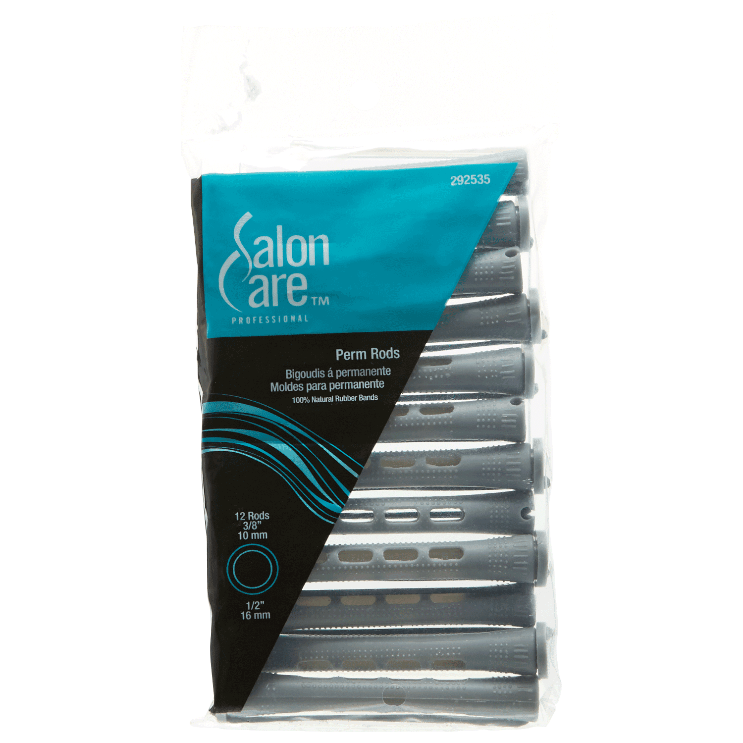 Salon Care Grey Long Curved Perm Rods Gray - Walmart.com