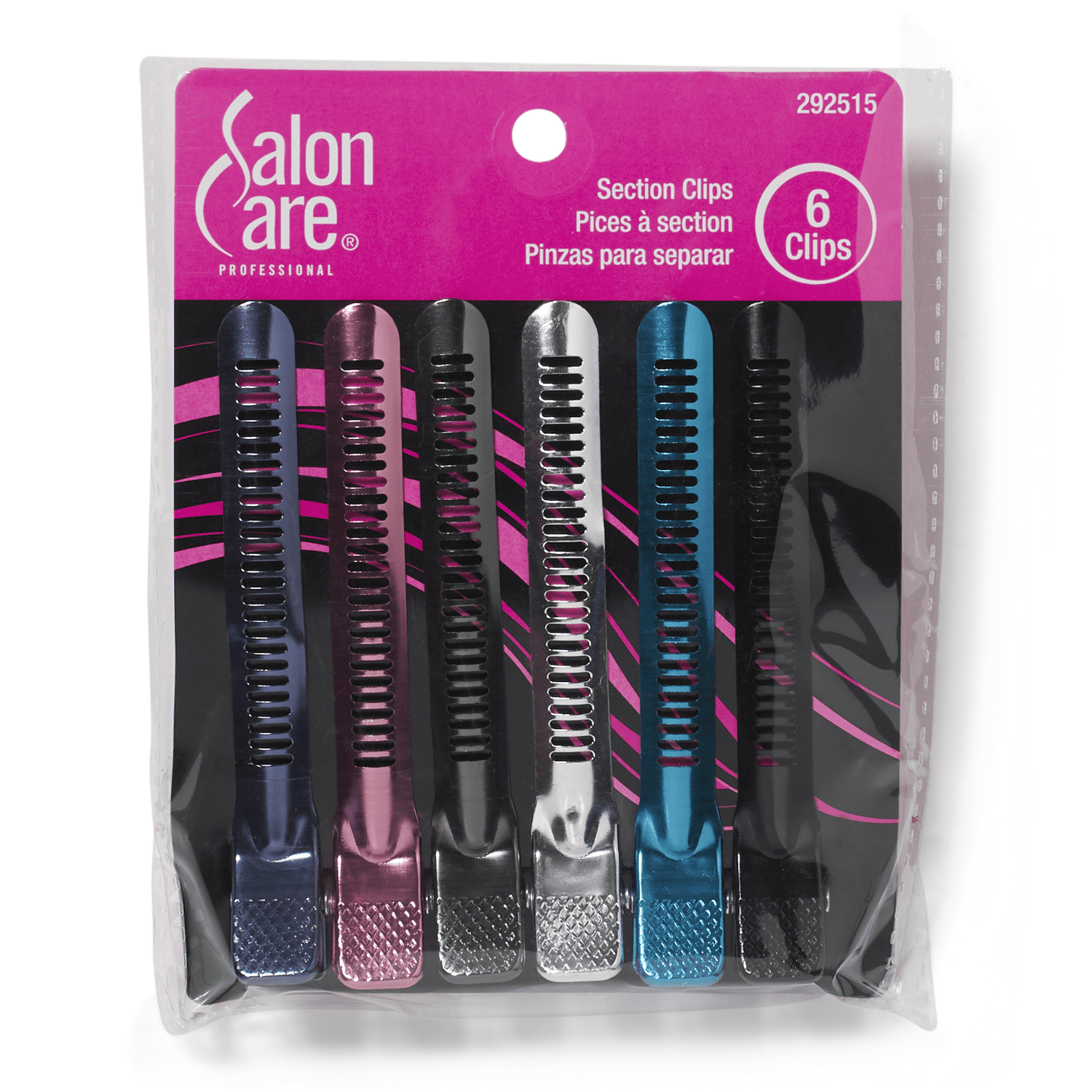 Salon Care Metal Section Clips - Walmart.com