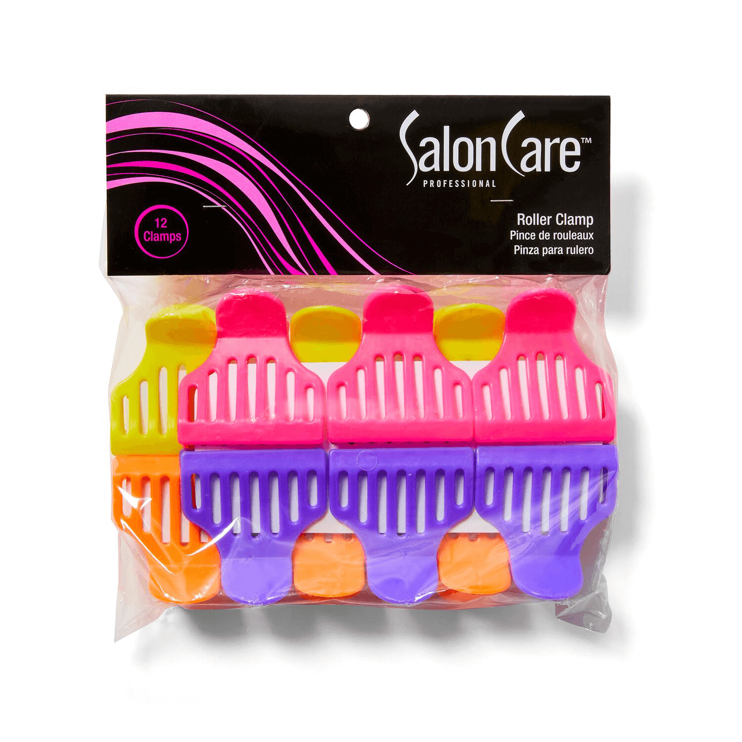 Salon Care Roller Clamps, Easy Open, Vented, Rounded Teeth, Thick Hair ...