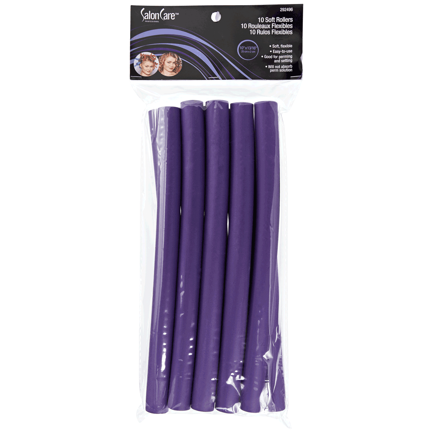 Salon Care Soft Rollers 10 Pack 13/16 INCH - Walmart.com