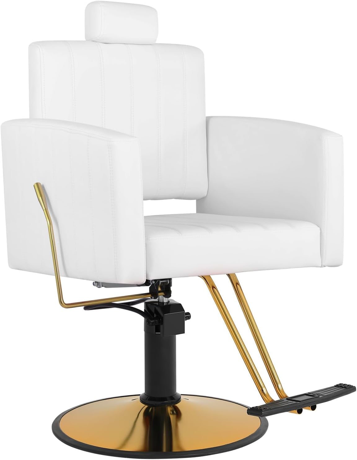 Salon Chair for Hair Stylist for Home, 90°-135° Reclining Hair Styling ...