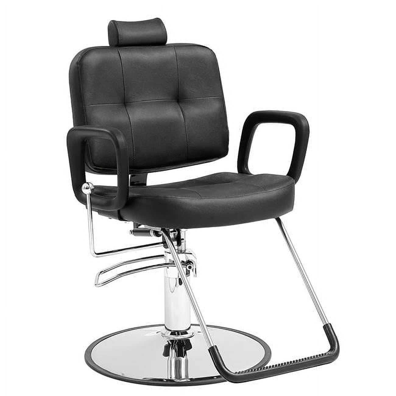Salon Chair, Hydraulic Recliner Barber Chair for Hair Stylist, 360 deg ...