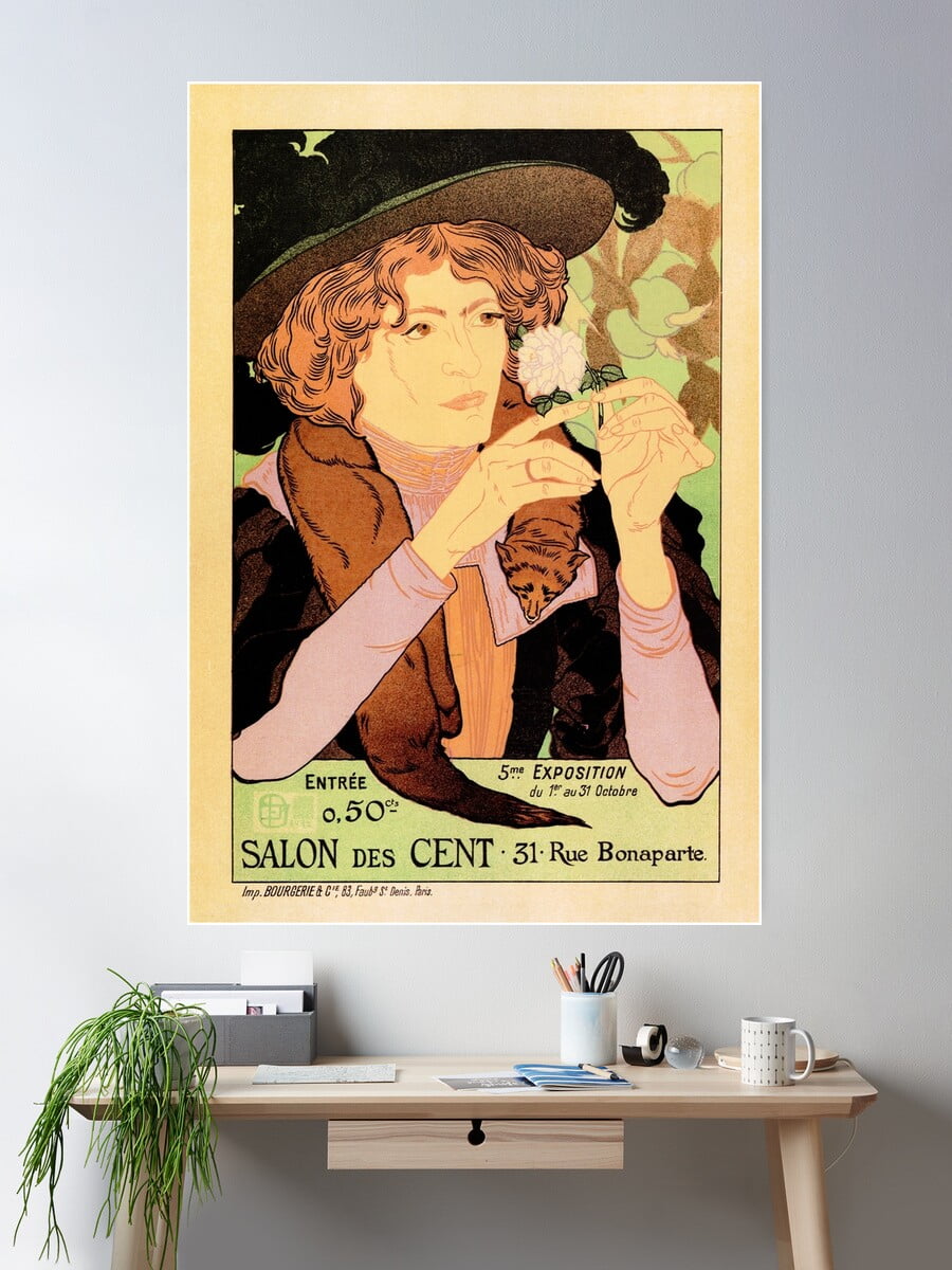 Salon Des Cent Vintage Arts Exhibition France 31 Rue Bonaparte Poster ...