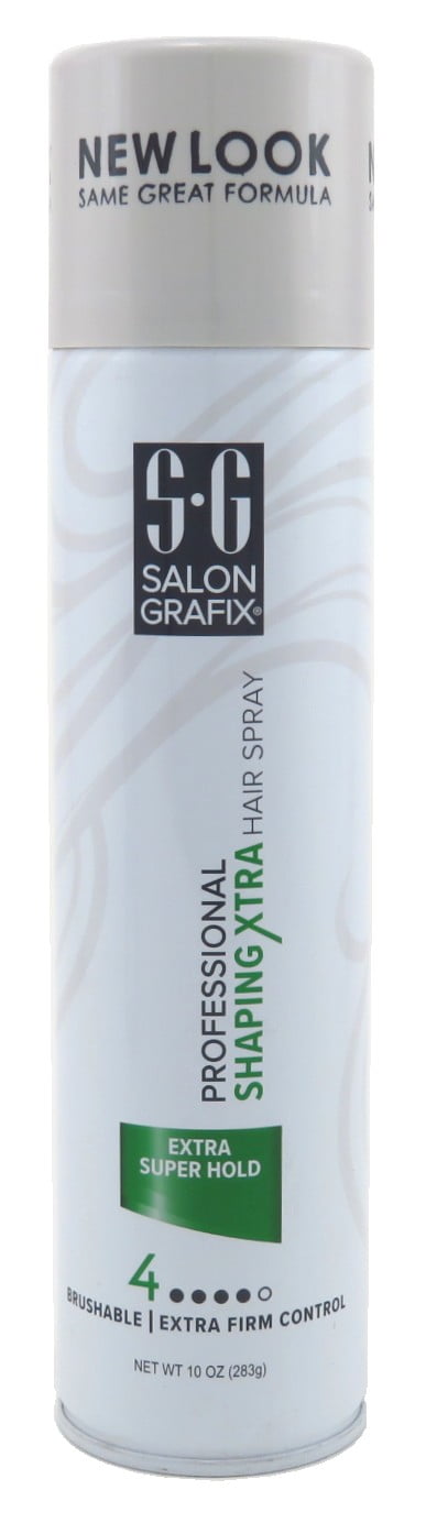 Salon Grafix Hairspray Shaping Extra Super Hold 10oz (Pack of 3 ...