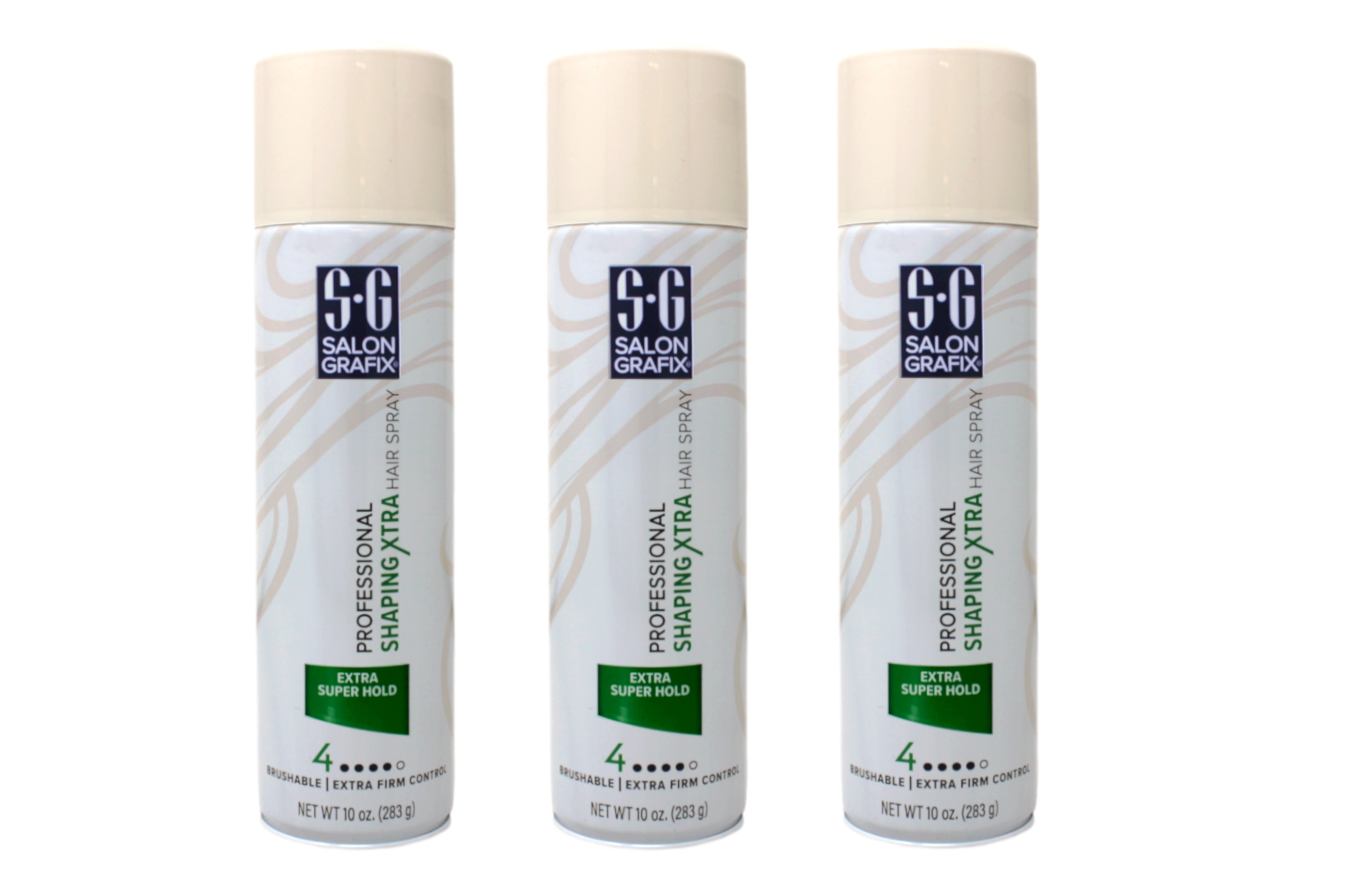 Salon Grafix Extra Super Hold Hairspray, 10 Oz, 3 Pack, Long-Lasting ...