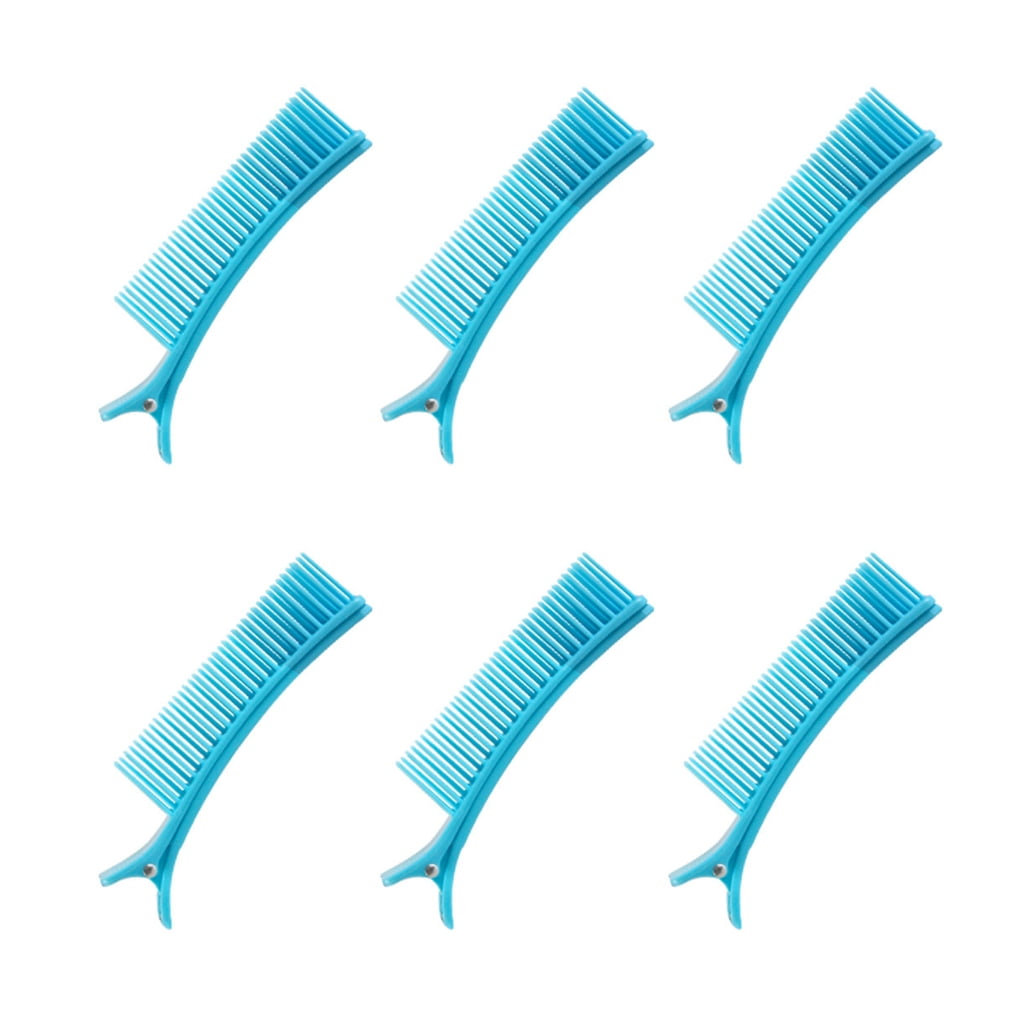 Salon Hair Sectioning Clip 6Pcs Anti Slip Grip Alligator Clip ...