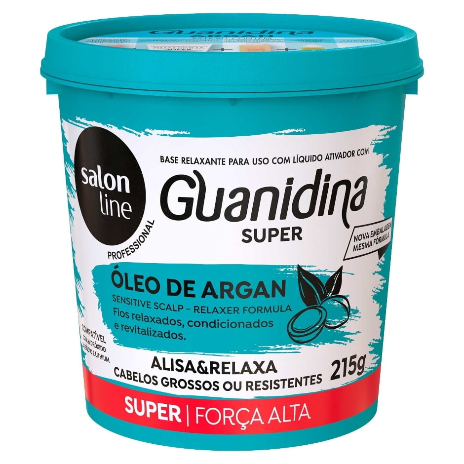 Salon Line - Linha Professional (Guanidina) - Oleo de Argan Super Forte ...