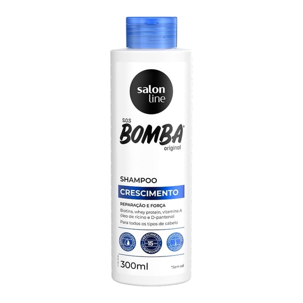 Salon Line - Linha SOS Bomba (Crescimento) - Shampoo 300 ML - (SOS Bomb ...