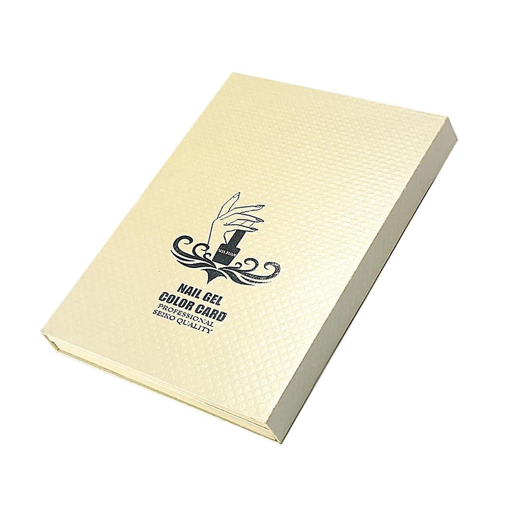 Salon Nail Art Display Book 120 Colors Tip Gel Polish Chart Book Pink ...