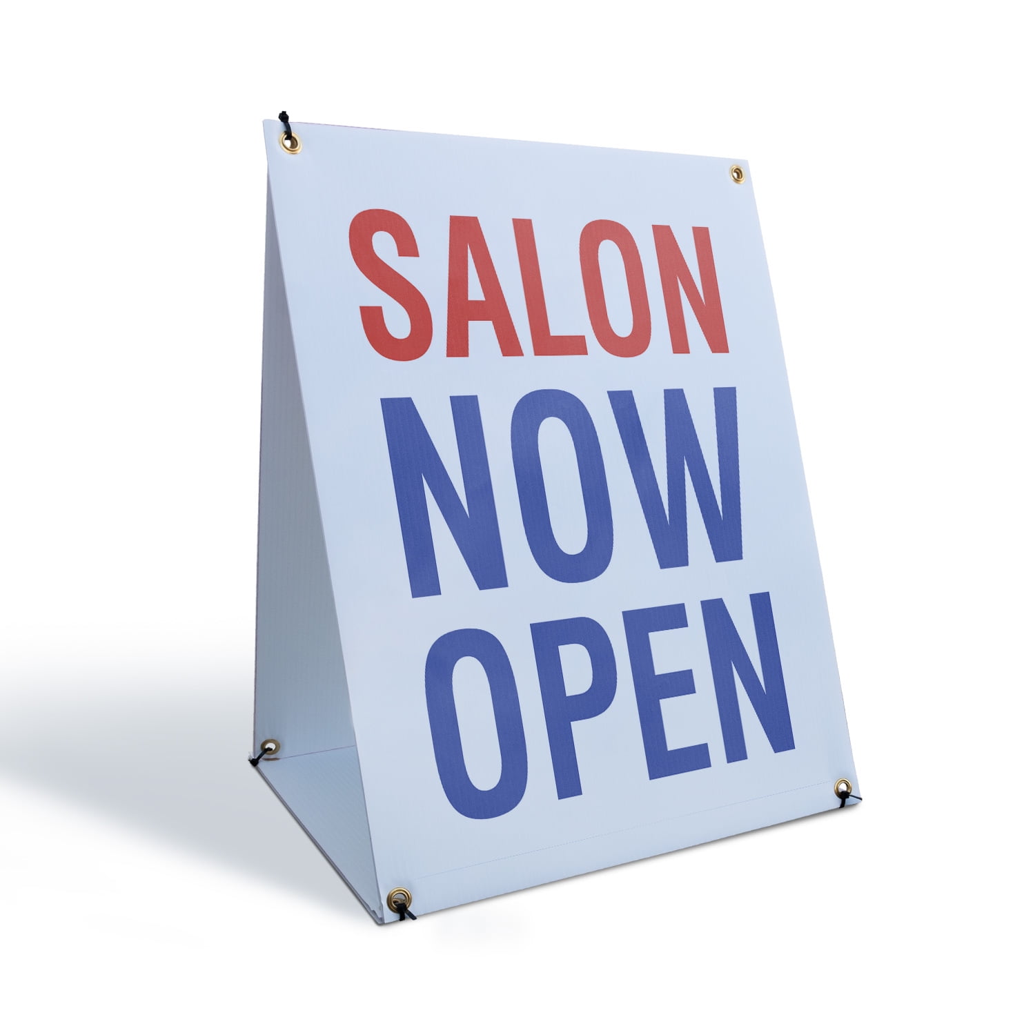 Salon Now Open Sidewalk Sign 24 Inch x 36 Inch A-Frame Images On Both ...