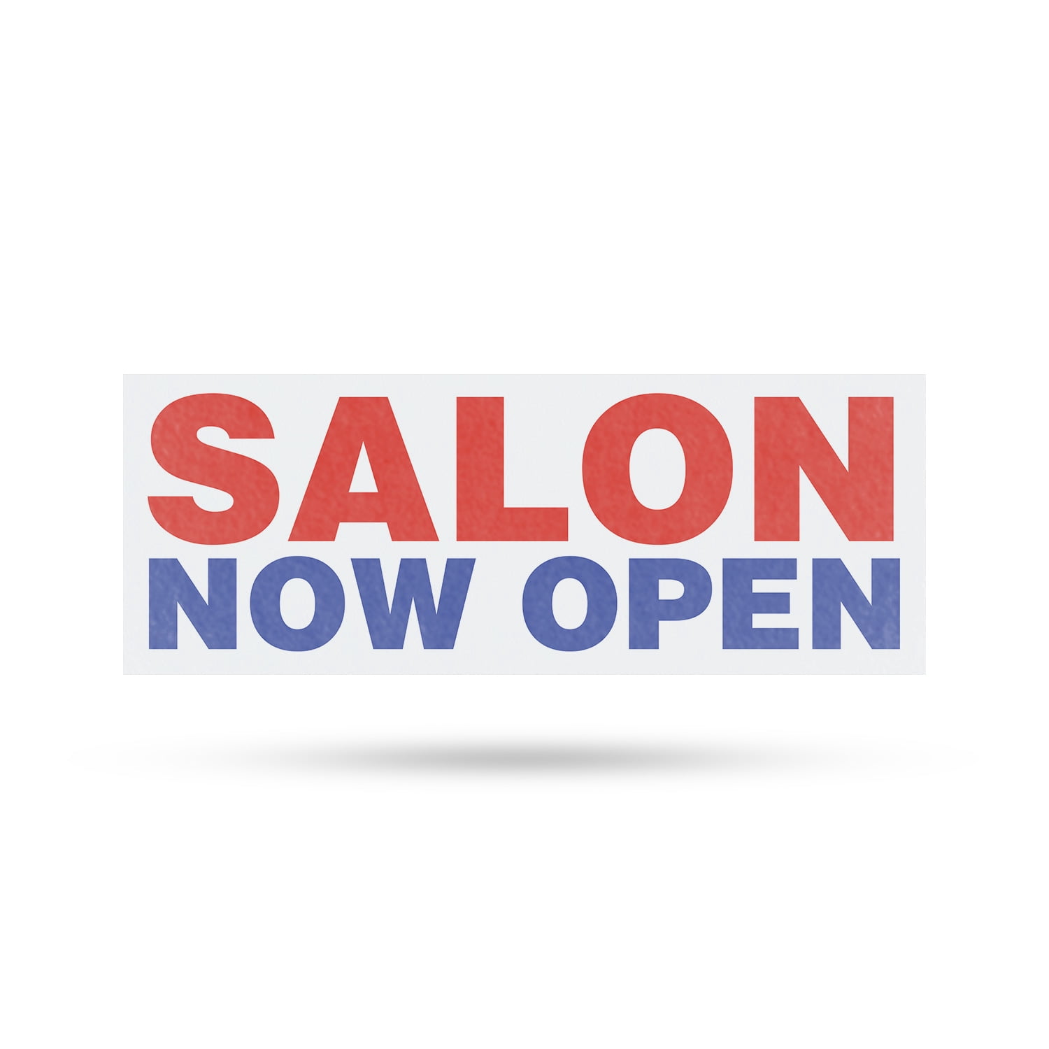 Salon Now Open Vinyl Decal 36 Inch x 14 Inch Weatherproof Heavy-Duty ...