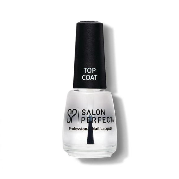 Salon Perfect Nail Polish, 465 Crytstal Clear Top Coat, 0.5 fl oz ...