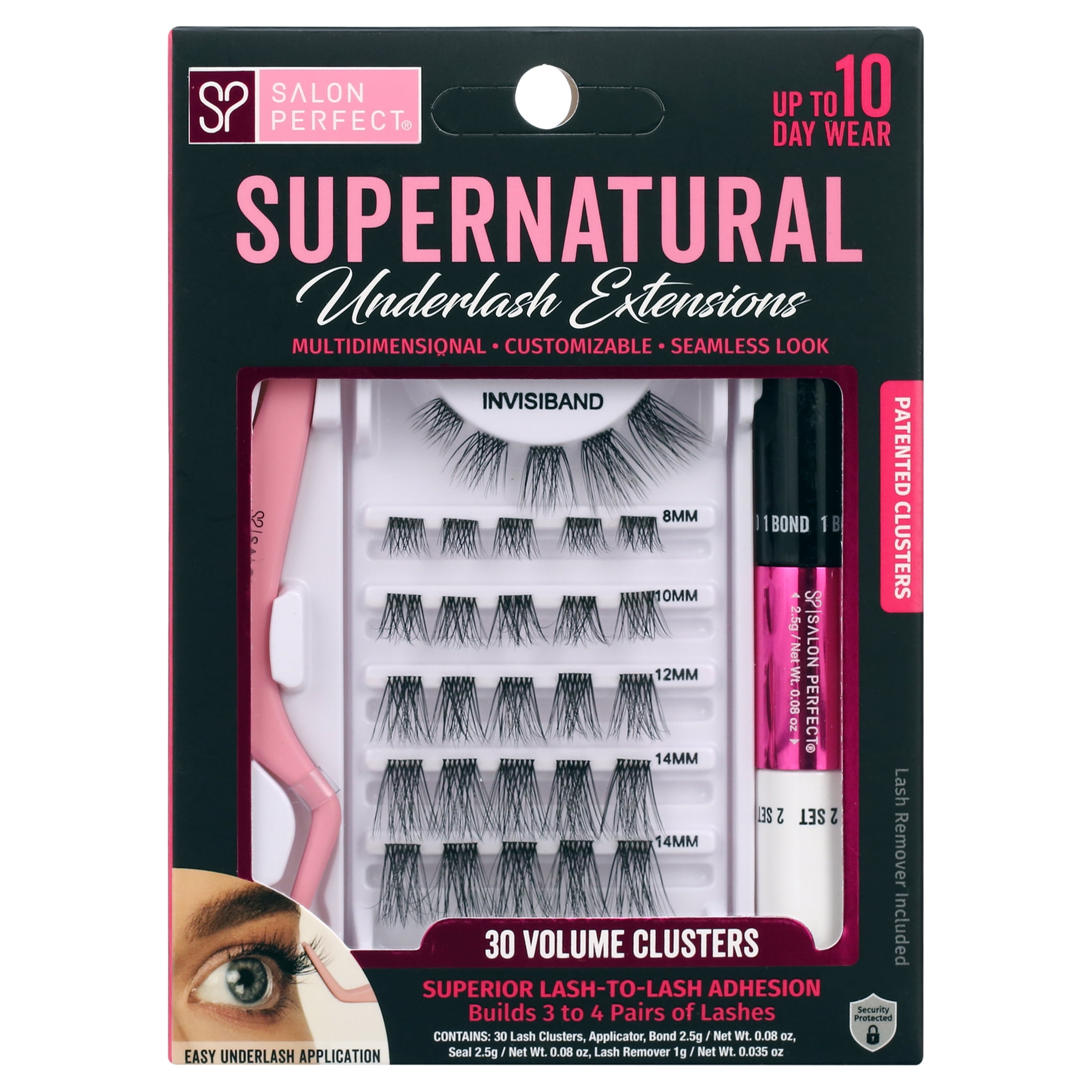 Salon Perfect Supernatural Under Lash Extensions Starter Kit, 30 ...