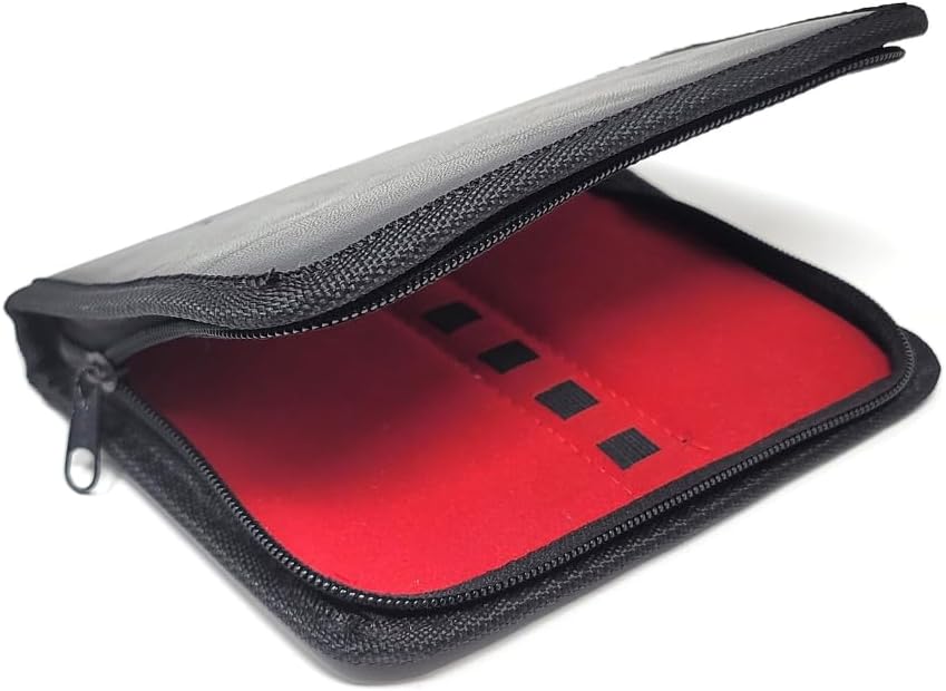 Salon Pouch For Tweezers, Scissors Carrying Case With Elastic Loops ...