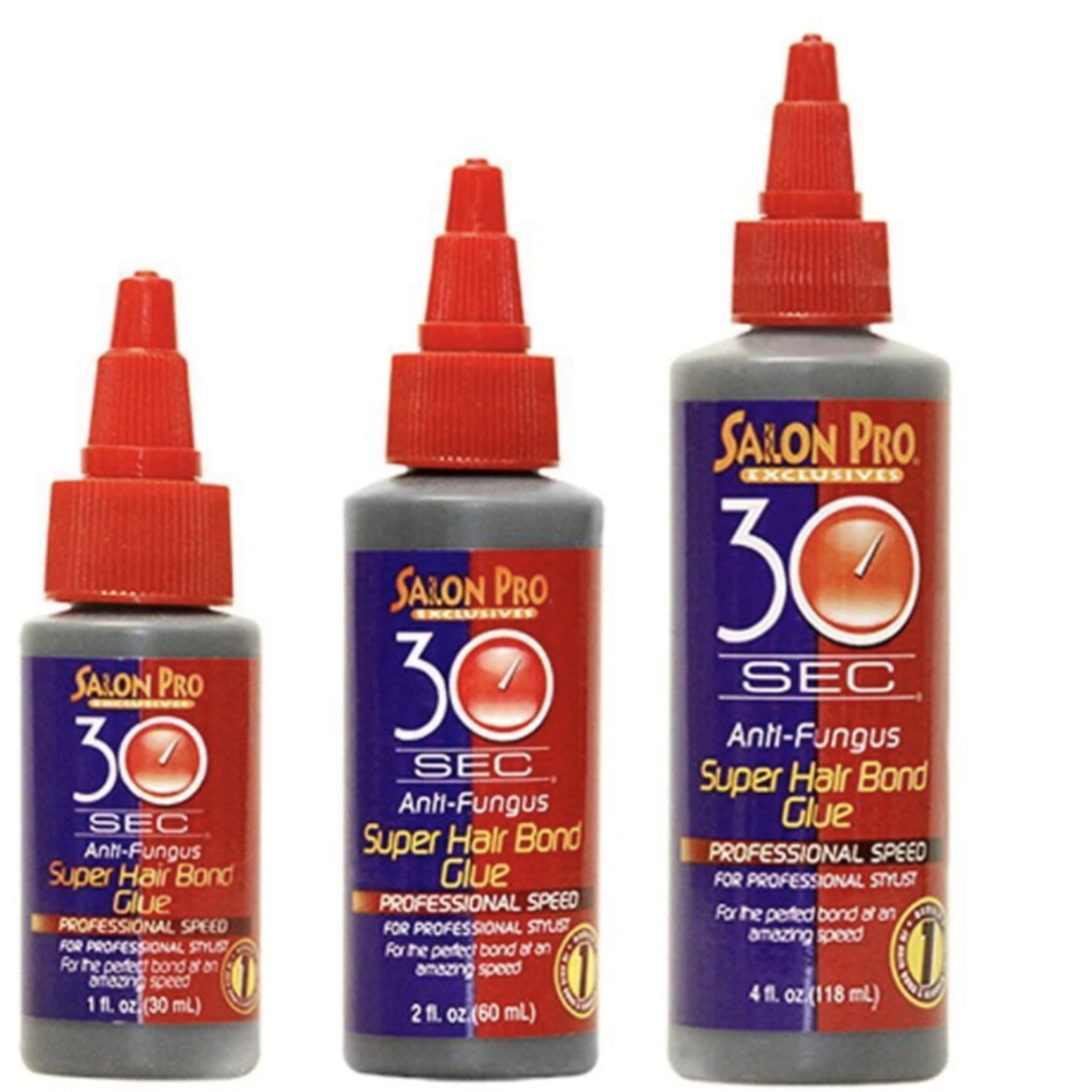 Salon Pro 30 Sec Hair Glue 2 oz Black - Walmart.com
