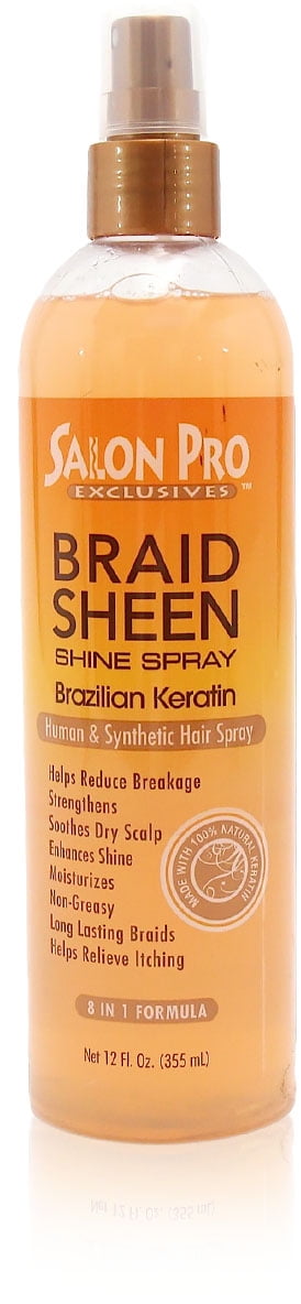 Salon Pro - Braid Sheen Shine Spray Brazilian Keratin - Walmart.com