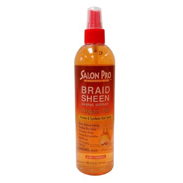 Salon Pro Braid Sheen Shine Spray [Brazilian Keratin] 12 Oz,Pack of 2 ...