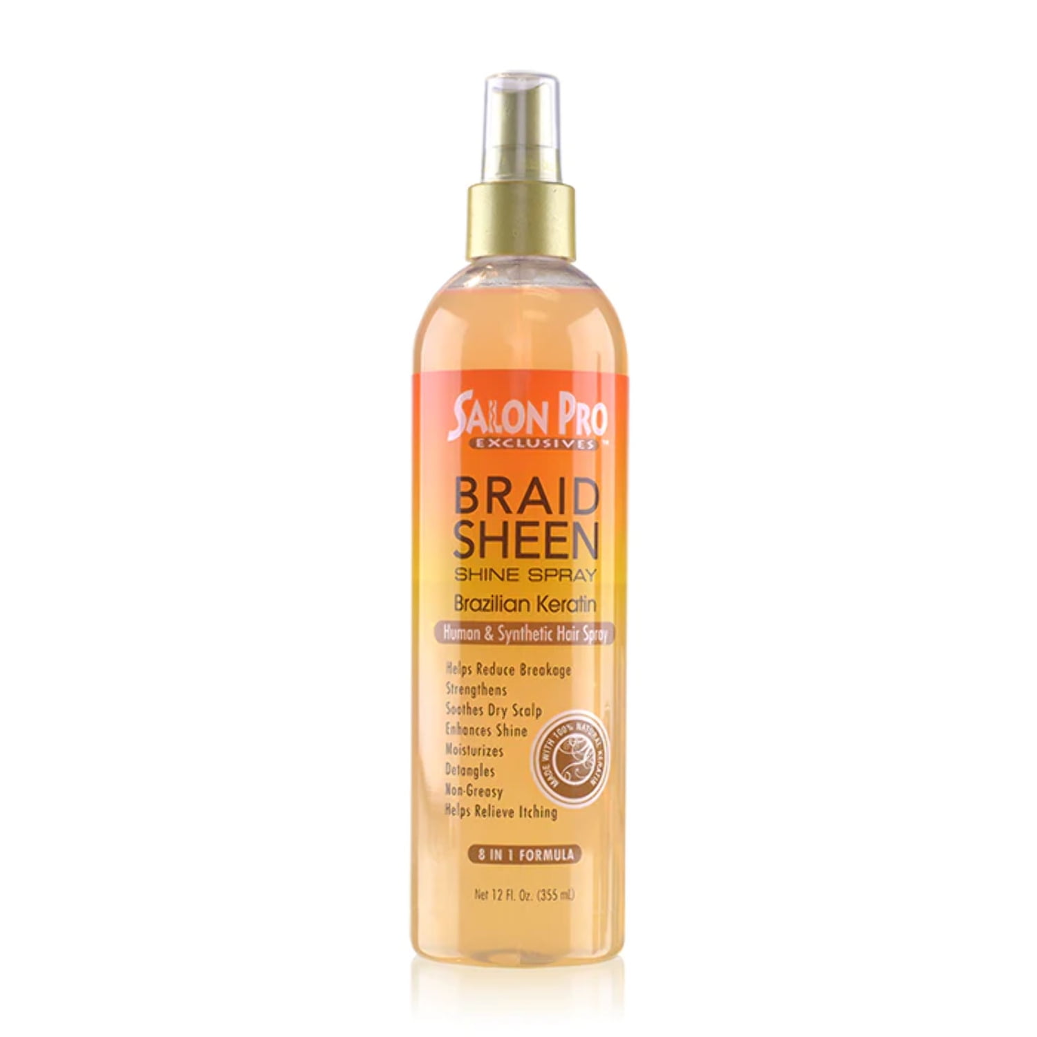 Salon Pro - Braid Sheen Shine Spray Brazilian Keratin - Walmart.com