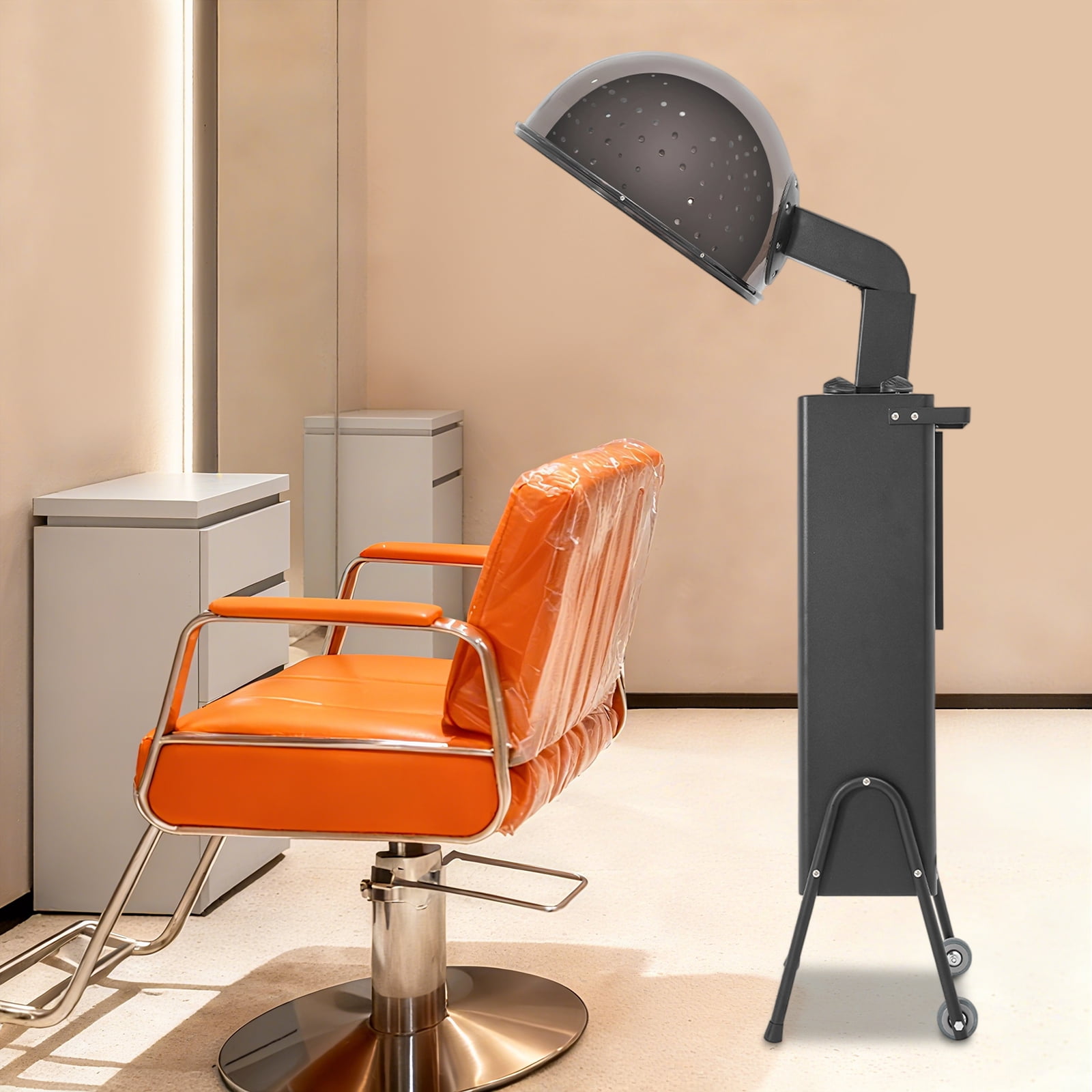 Salon Professional Hair Dryer with 14" Hood, 1200W, Adjustable Time ...