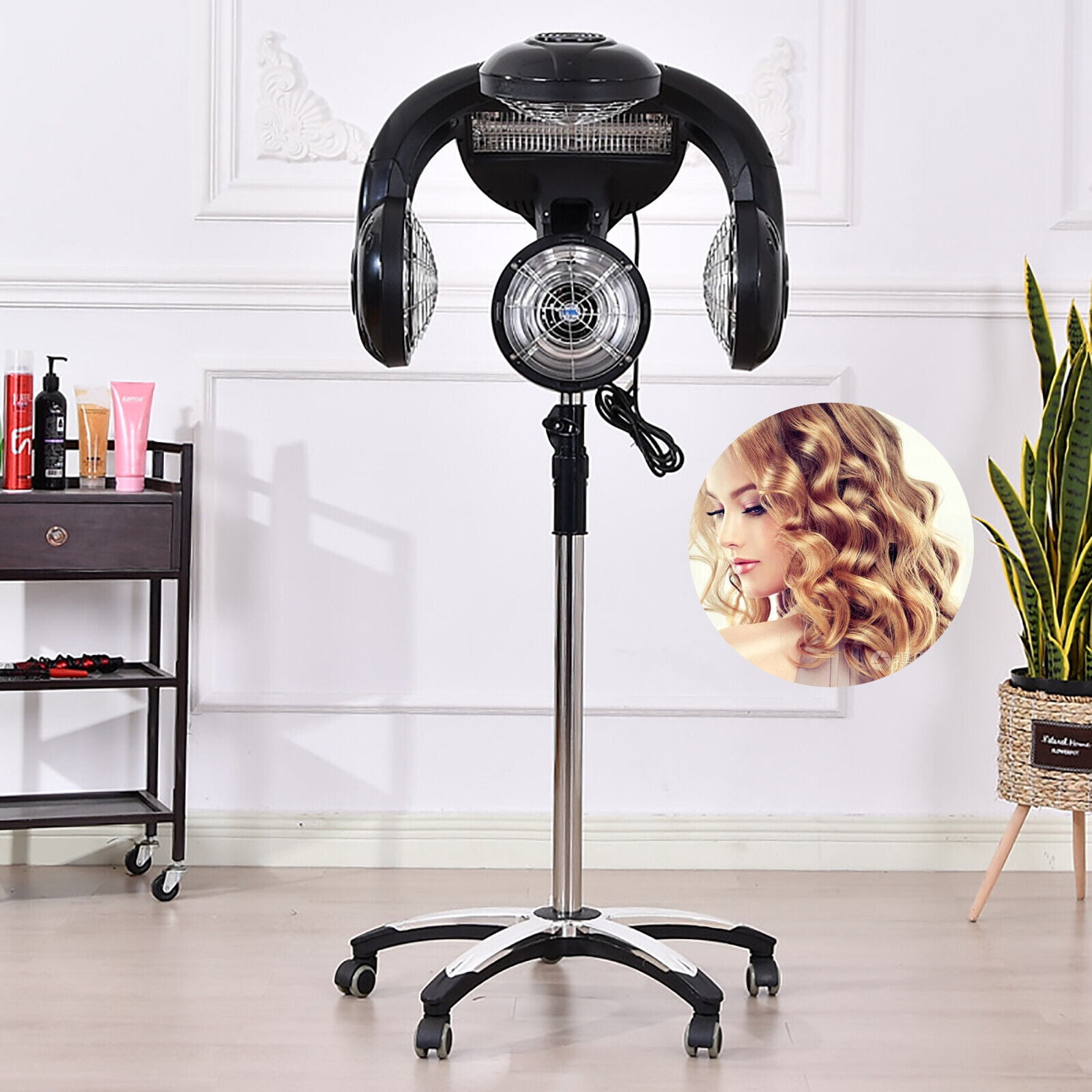Salon Professional Infared Lamp Hair Hood Dryer Processor Temp Perm ...