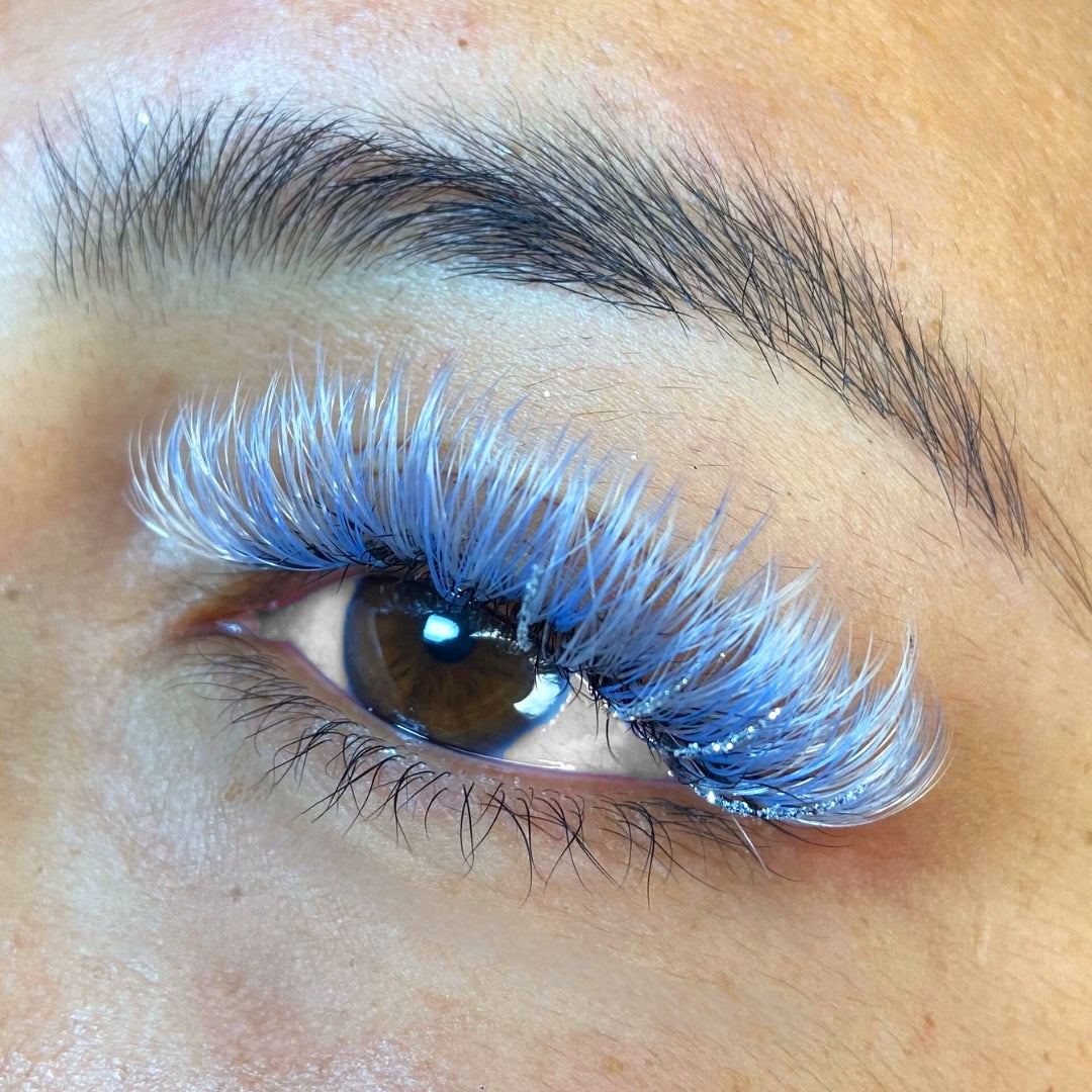 Salon Professional Mixed Length Light Blue Lashes - Walmart.com