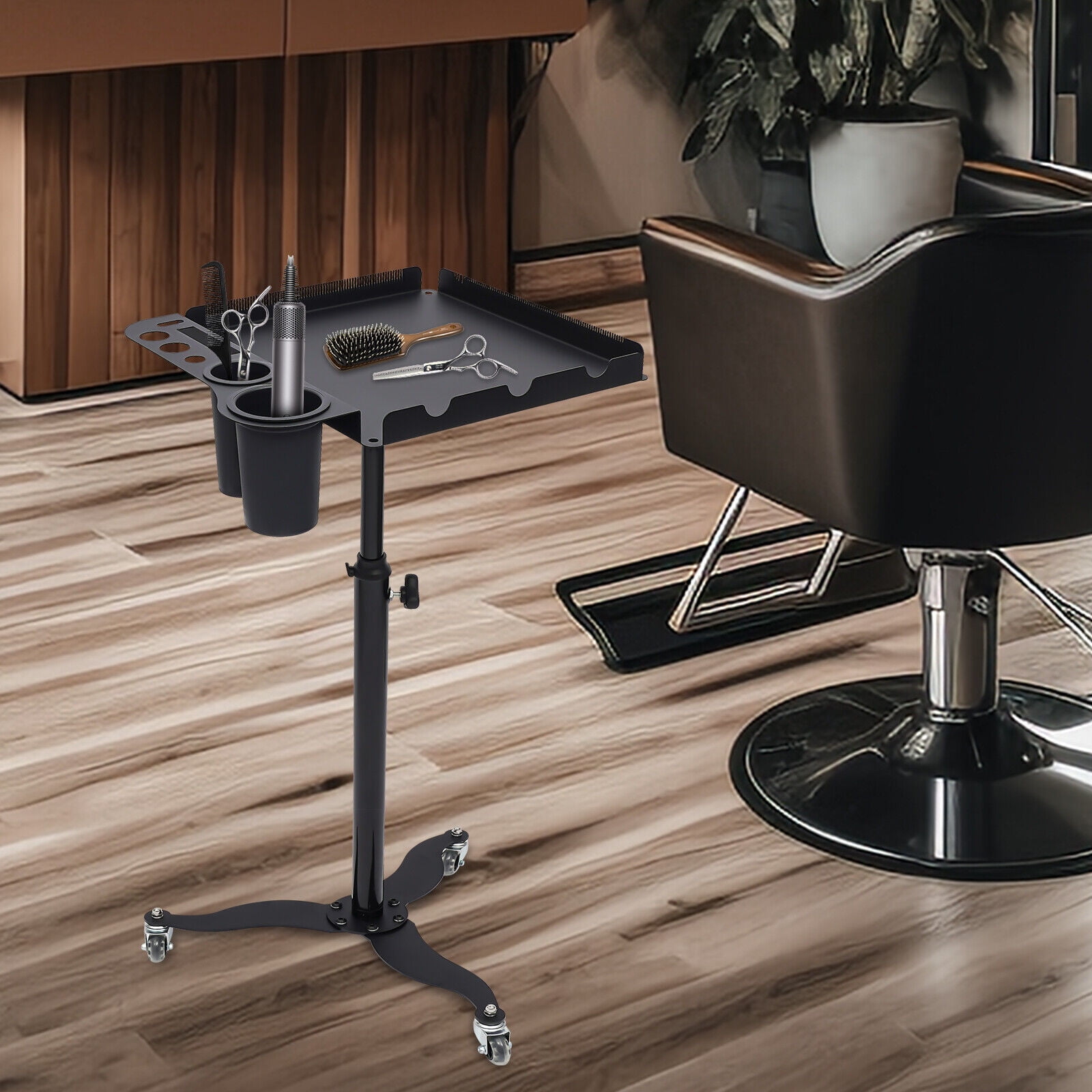 Salon Rolling Tray Spa Beauty Hair Stylist Storage Mobile Trolley Cart ...