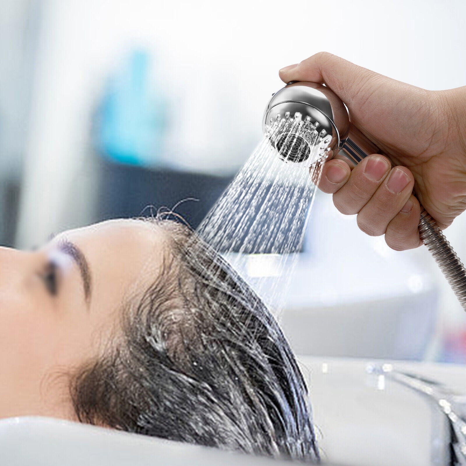 Salon Shower Head Shampoo Beauty Bath Faucet Tub Spray With 120cm Hose ...