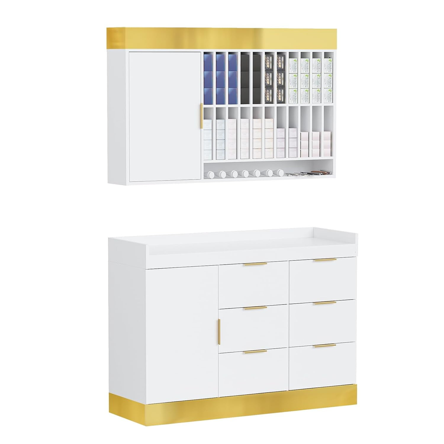 Salon Staion Barber Color Bar, Hair Color Organizer Rack, Salon Hair ...