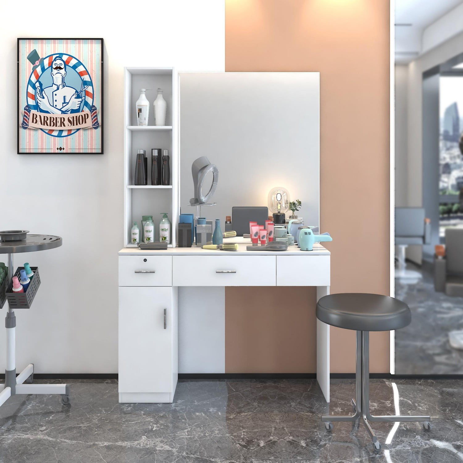 Salon Station Barber Stations Styling Station Barber Beauty Spa Salon ...