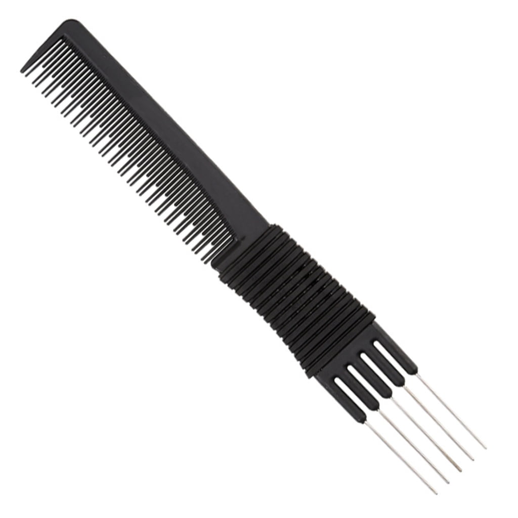 Salon Teasing Back Combs with Metal Pick Lifting Fluffing Comb Hair ...