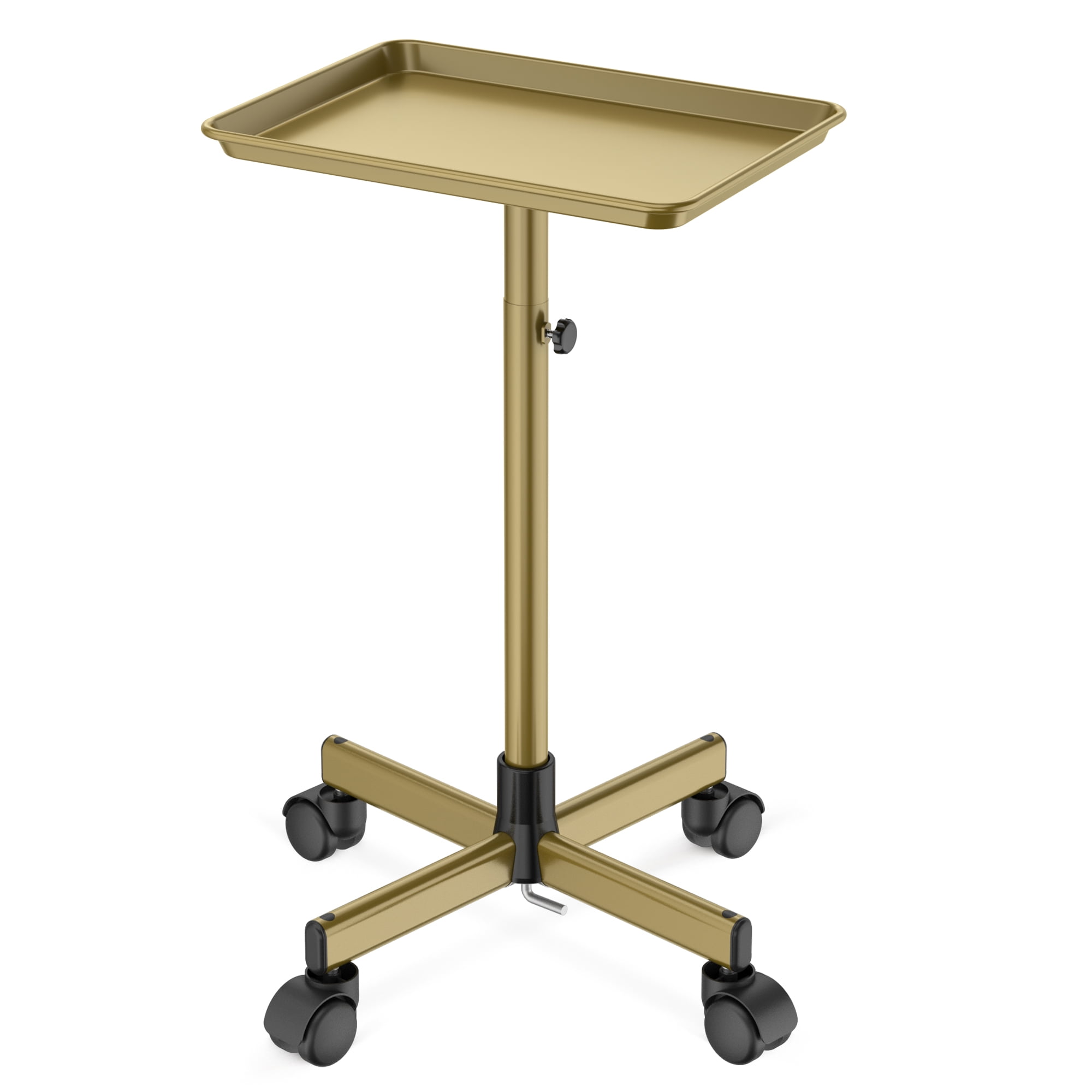 Salon Tray Cart Premium Aluminum Tattoo Tray Rolling Trolley Adjustable ...