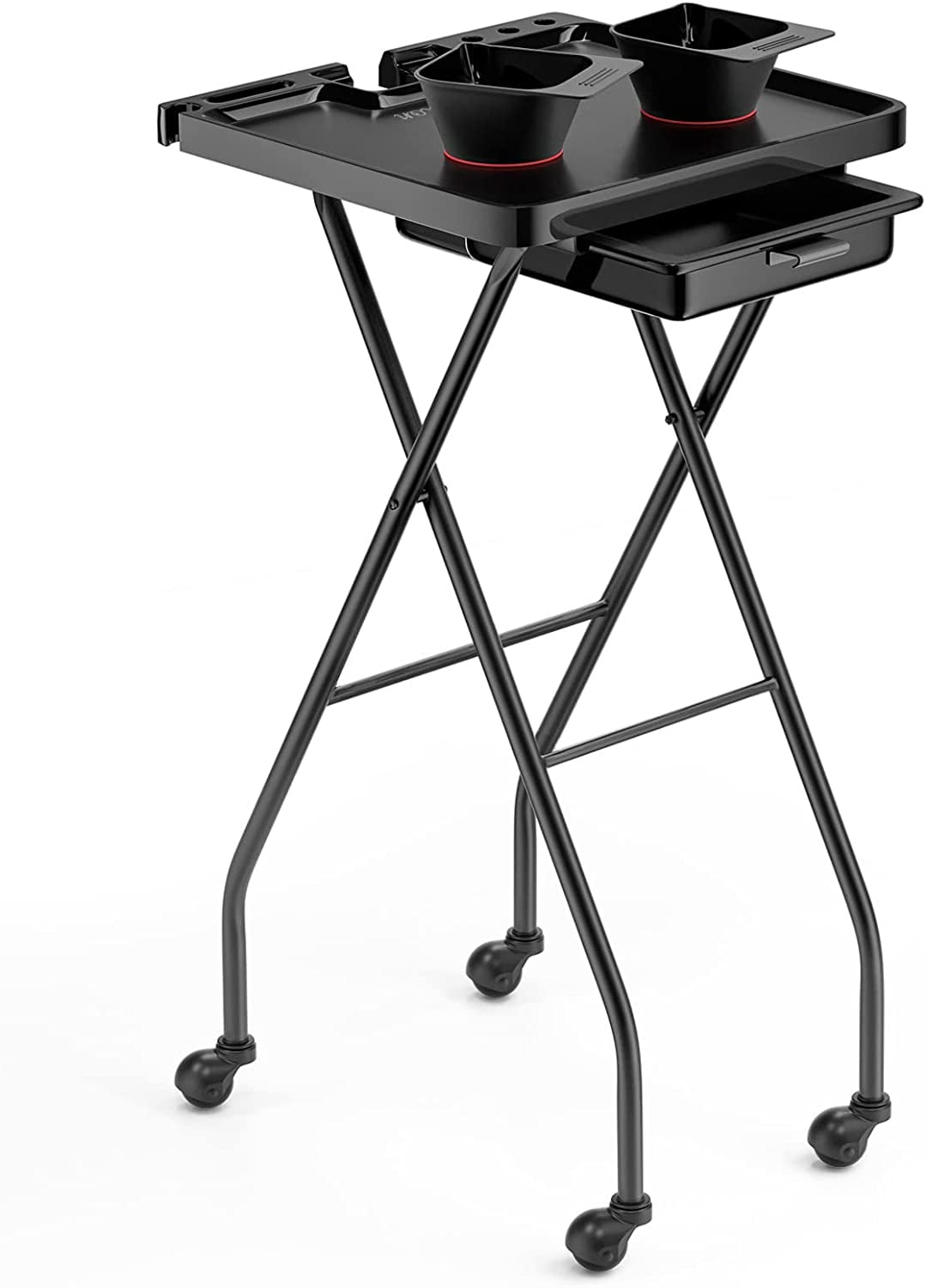 Salon Tray on Wheels Foldable, Tattoo Color Trays for Hairstylist ...
